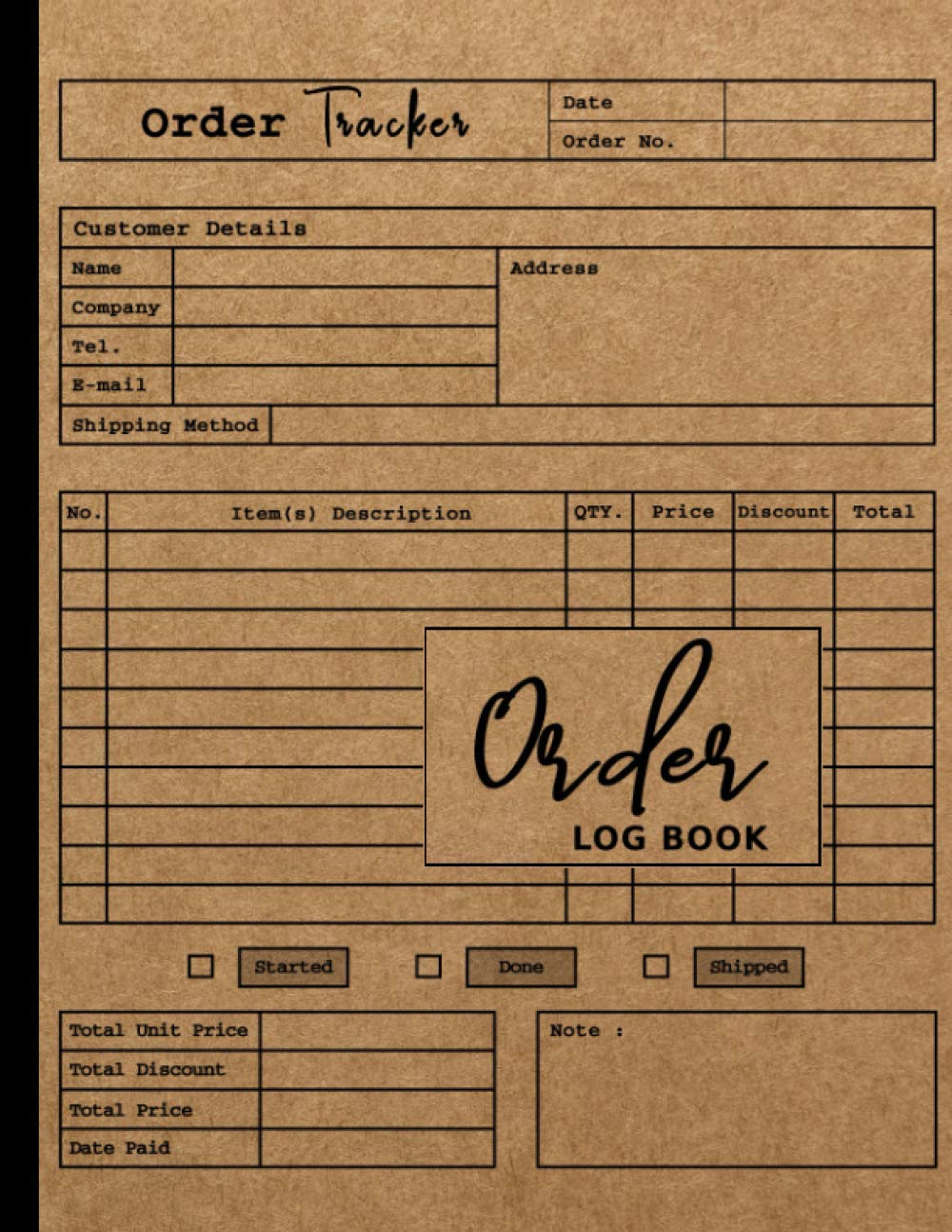 Order Log Book: Simple Order Tracker | Order Log Book for Small ...