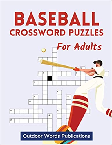 Baseball Crossword Puzzles For Adults: Medium Difficulty Puzzle Book ...