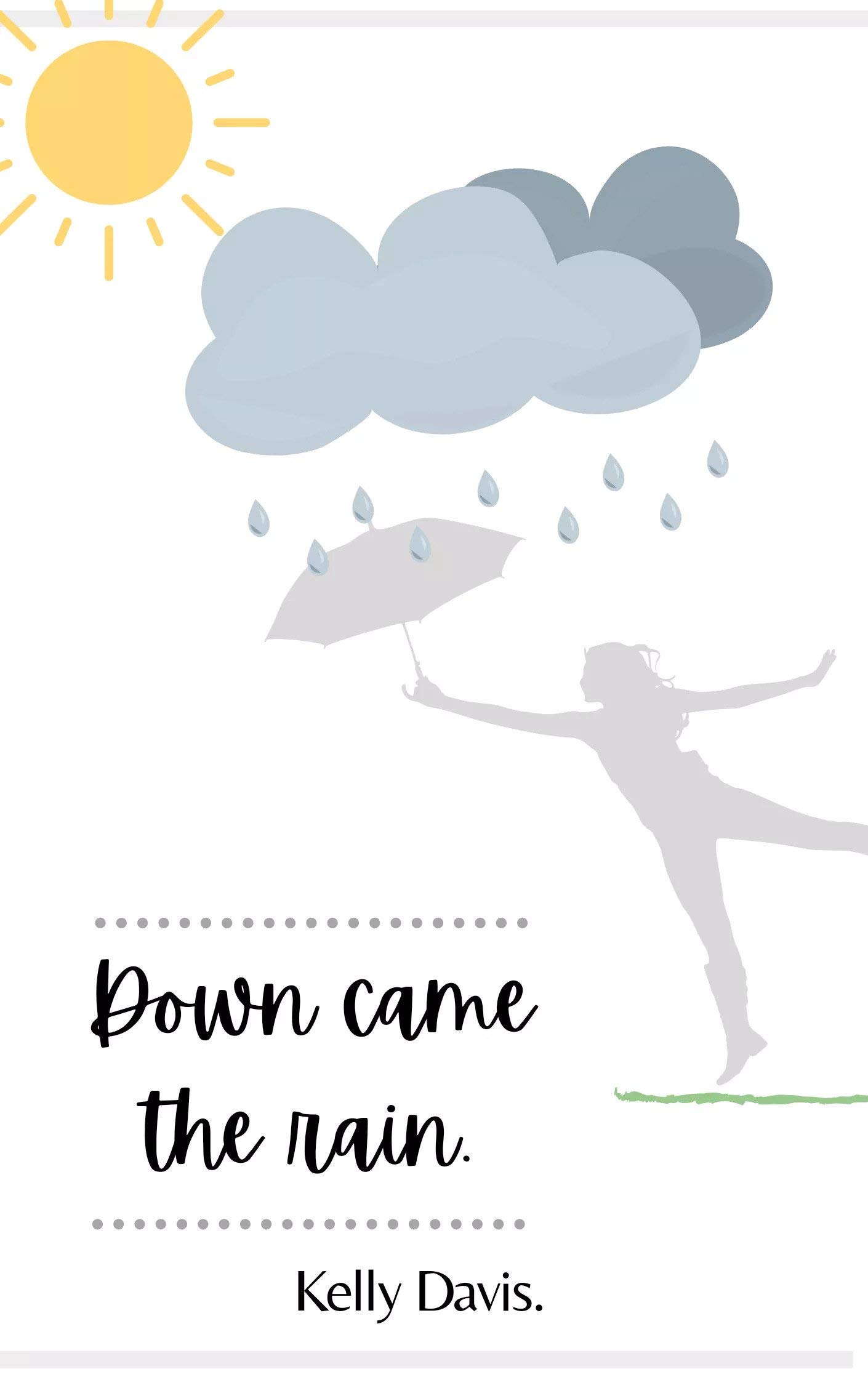 Down came the rain.: A heartwarming story of grief, loss, magic ...