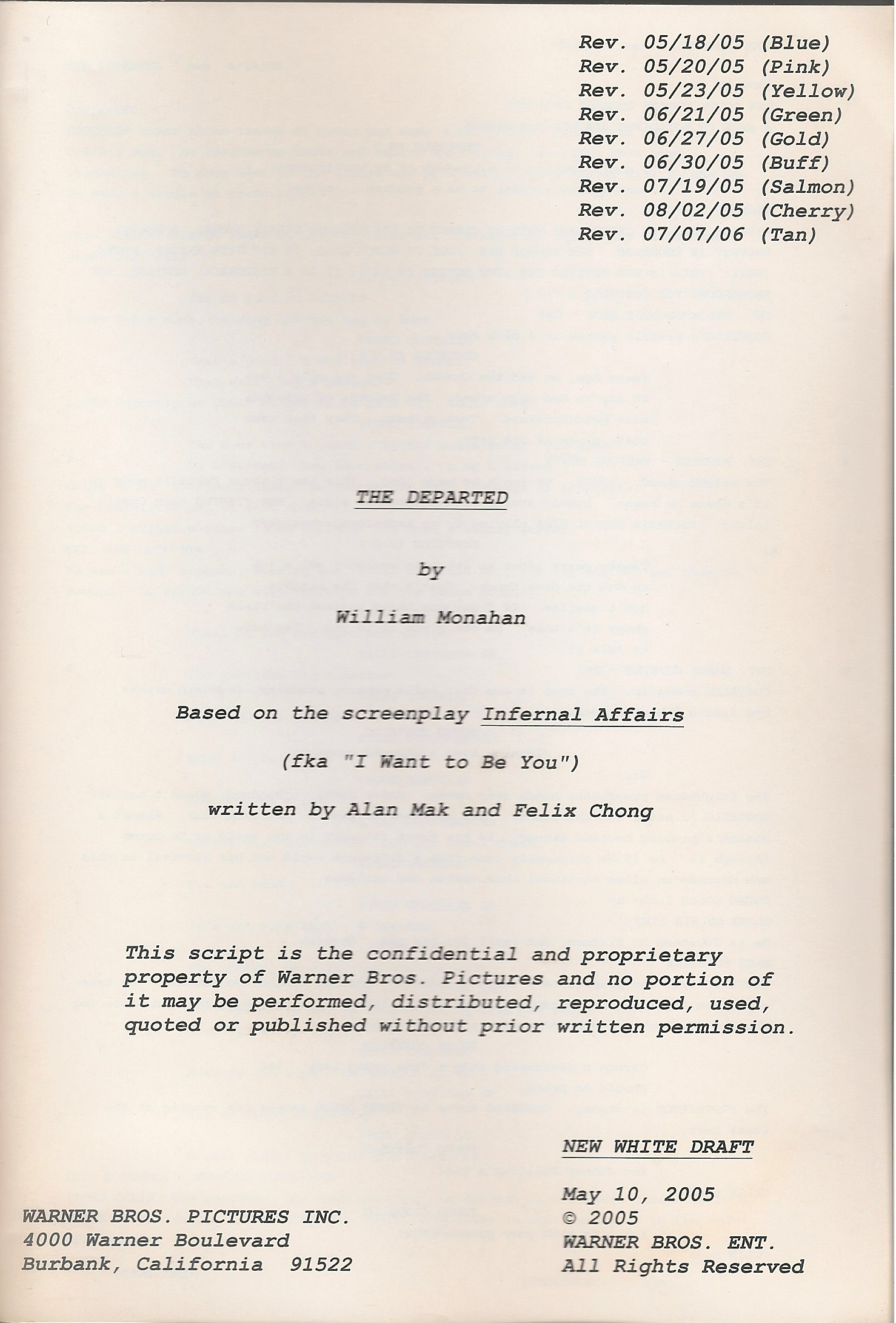 The Departed by William Monahan | Goodreads