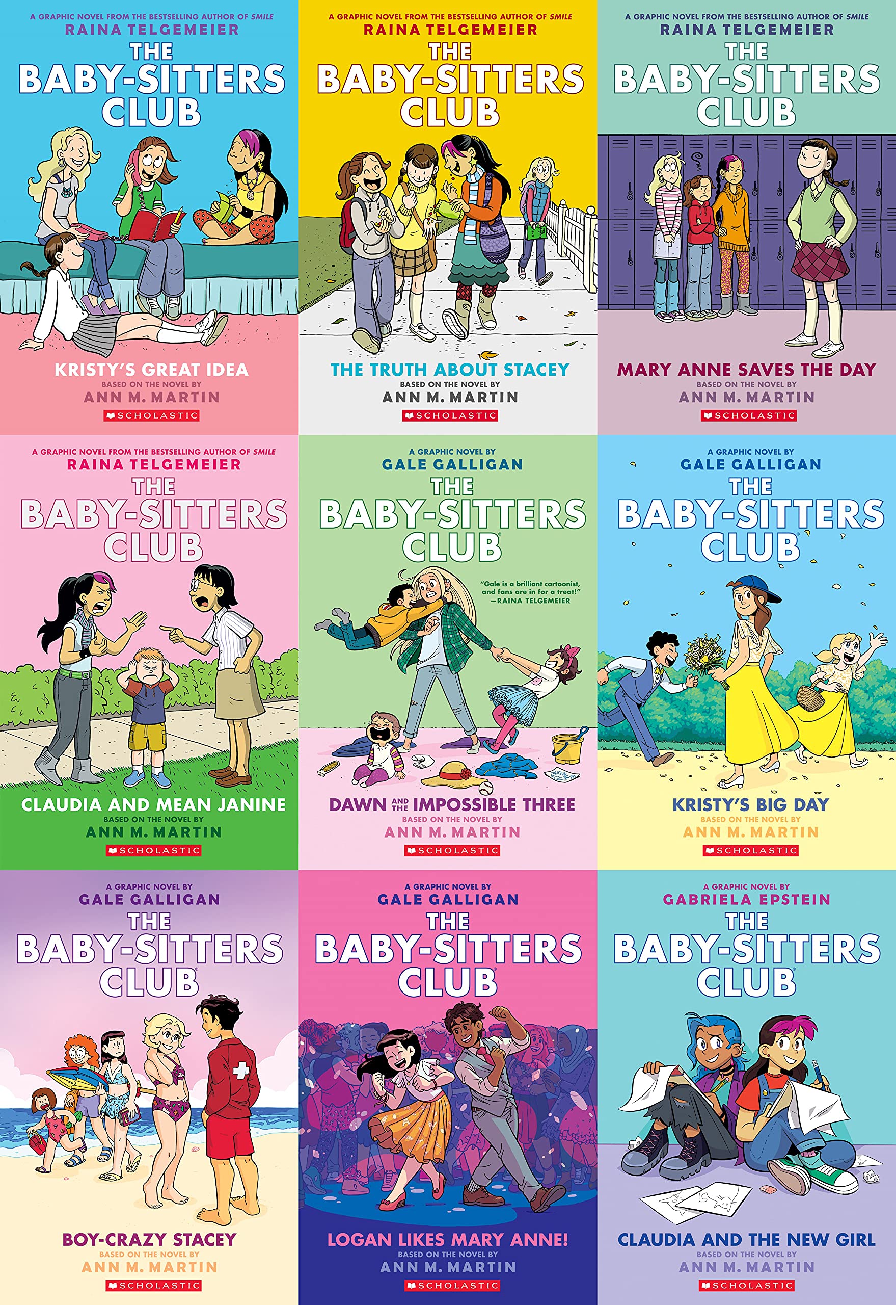 The Baby-Sitters Club Graphic Novels, Books 1-9 Set by Ann M. Martin ...