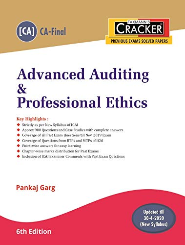Taxmann's CRACKER-Advanced Auditing & Professional Ethics (CA-Final-New ...
