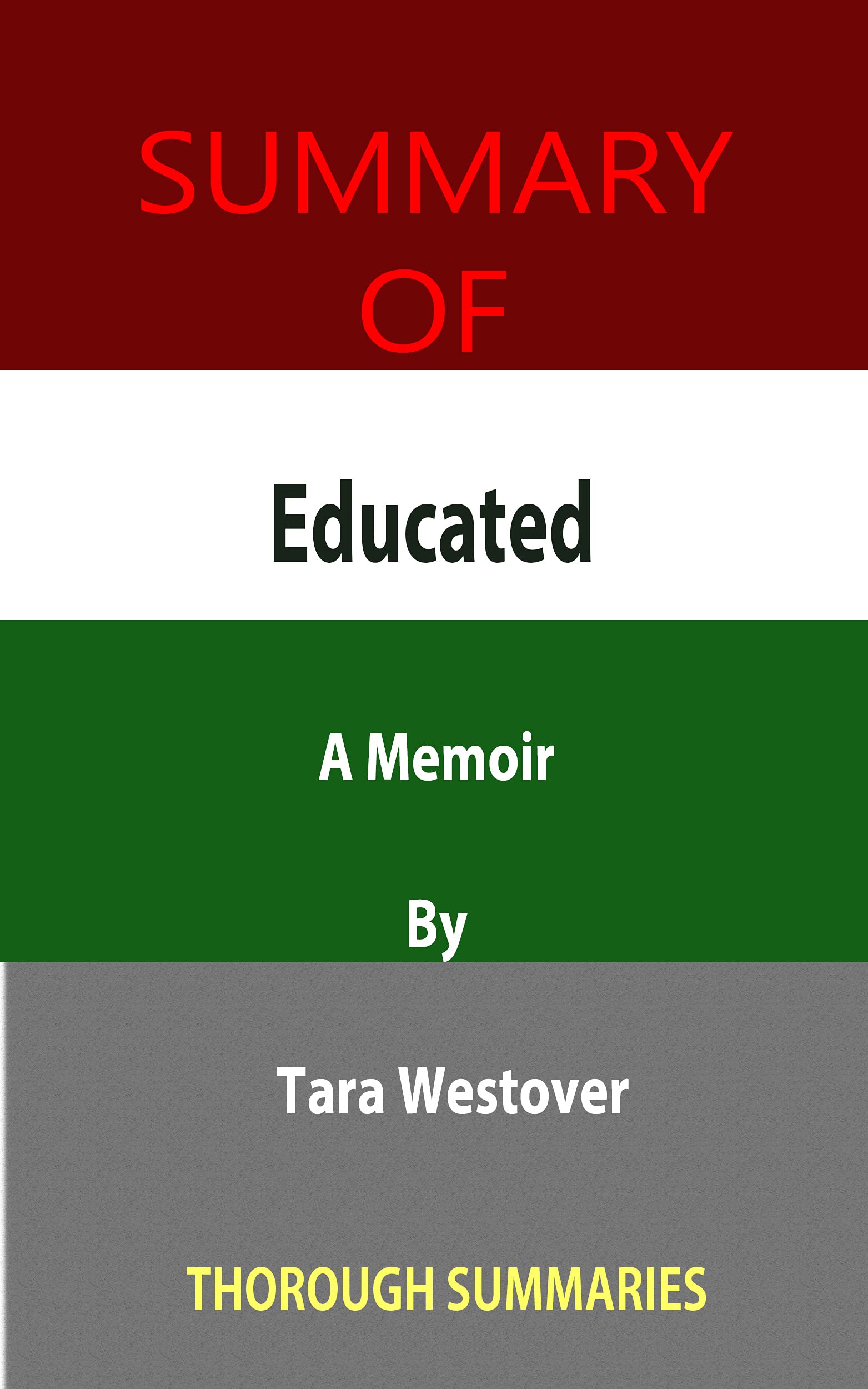 Summary of Educated: A Memoir By Tara Westover by Thorough Summaries ...