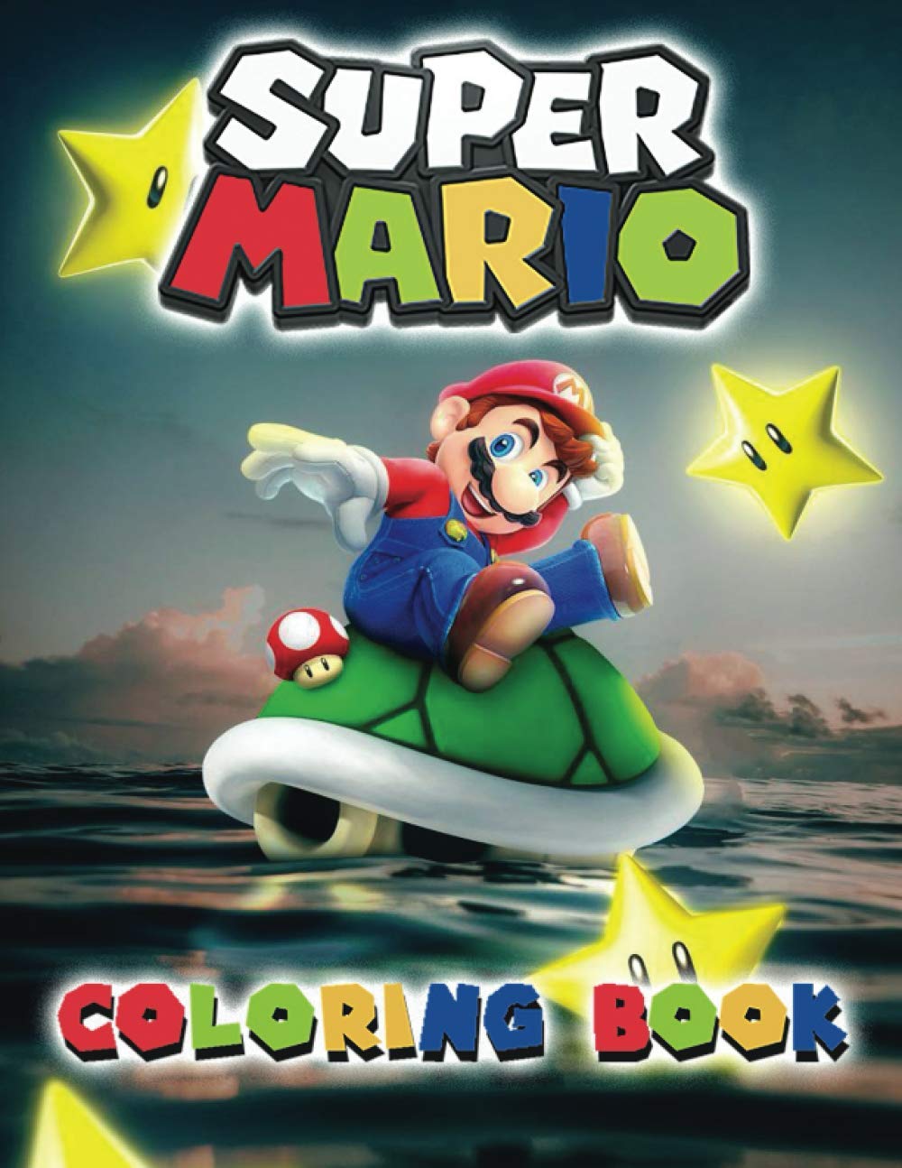 SUPER MARIO coloring book: +40 Cool SUPER MARIO and MARIO KART coloring ...