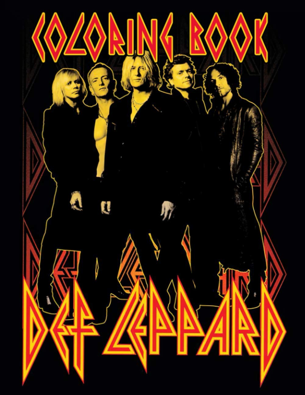 Def Leppard Coloring Book: Def Leppard Unofficial High Quality Adults ...
