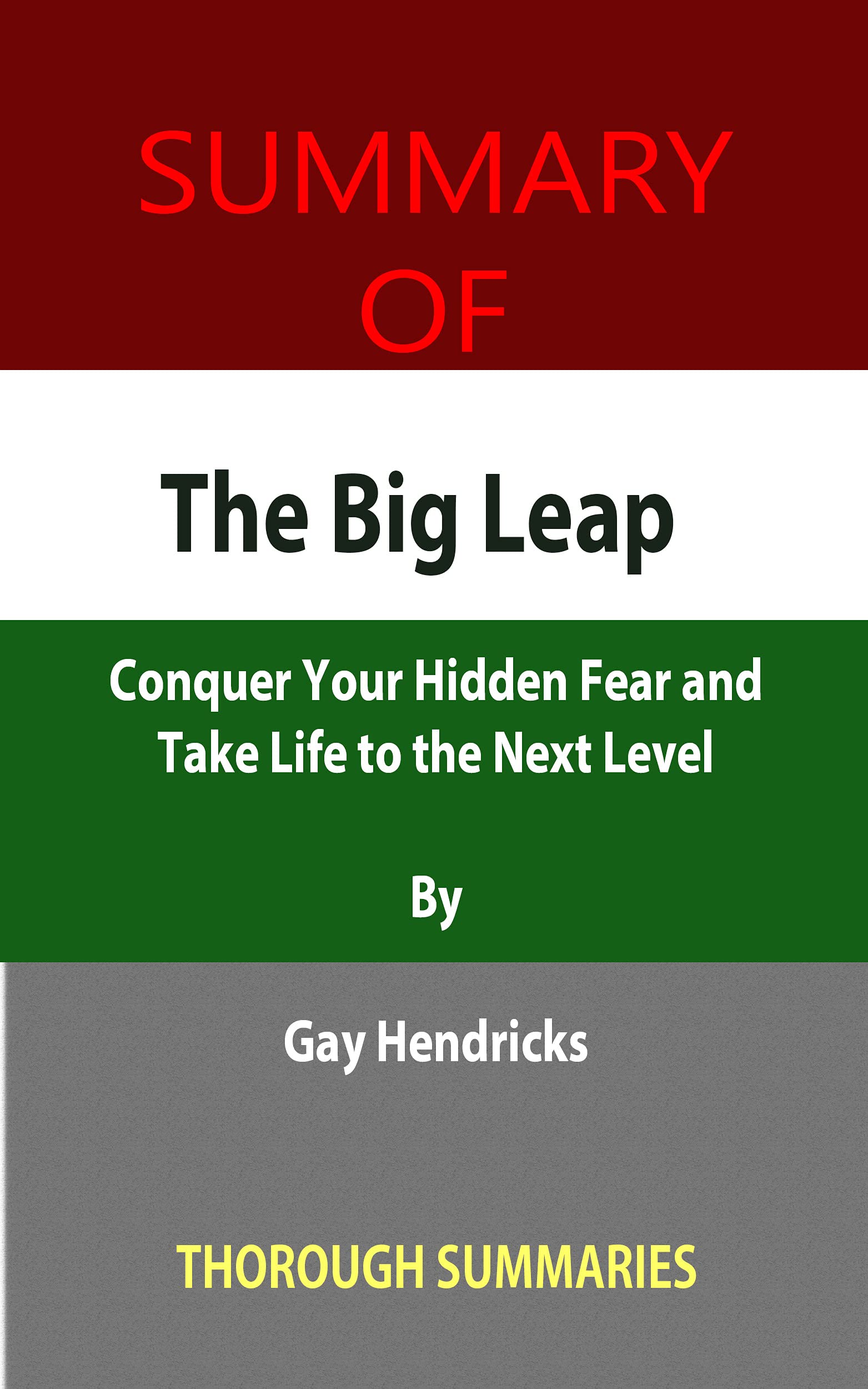 Summary of The Big Leap: Conquer Your Hidden Fear and Take Life to the Next Level By Gay ...