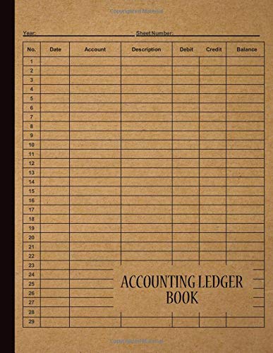 Accounting Ledger Book: Large Simple Accounting Ledger for Bookkeeping ...
