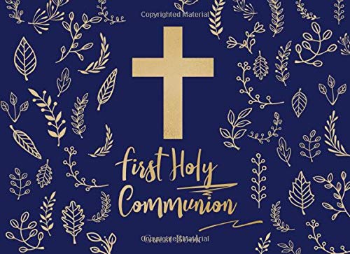 First Holy Communion Guest Book: Bold contemporary design with modern ...