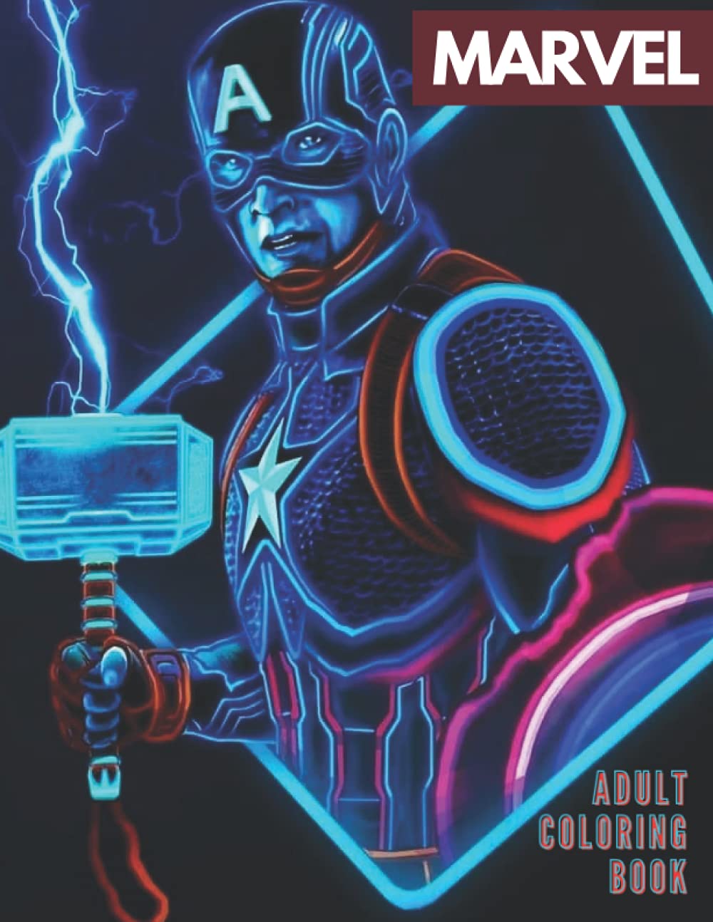 Marvel Adult Coloring Book: Super Heroes Illustrations for Adults and ...