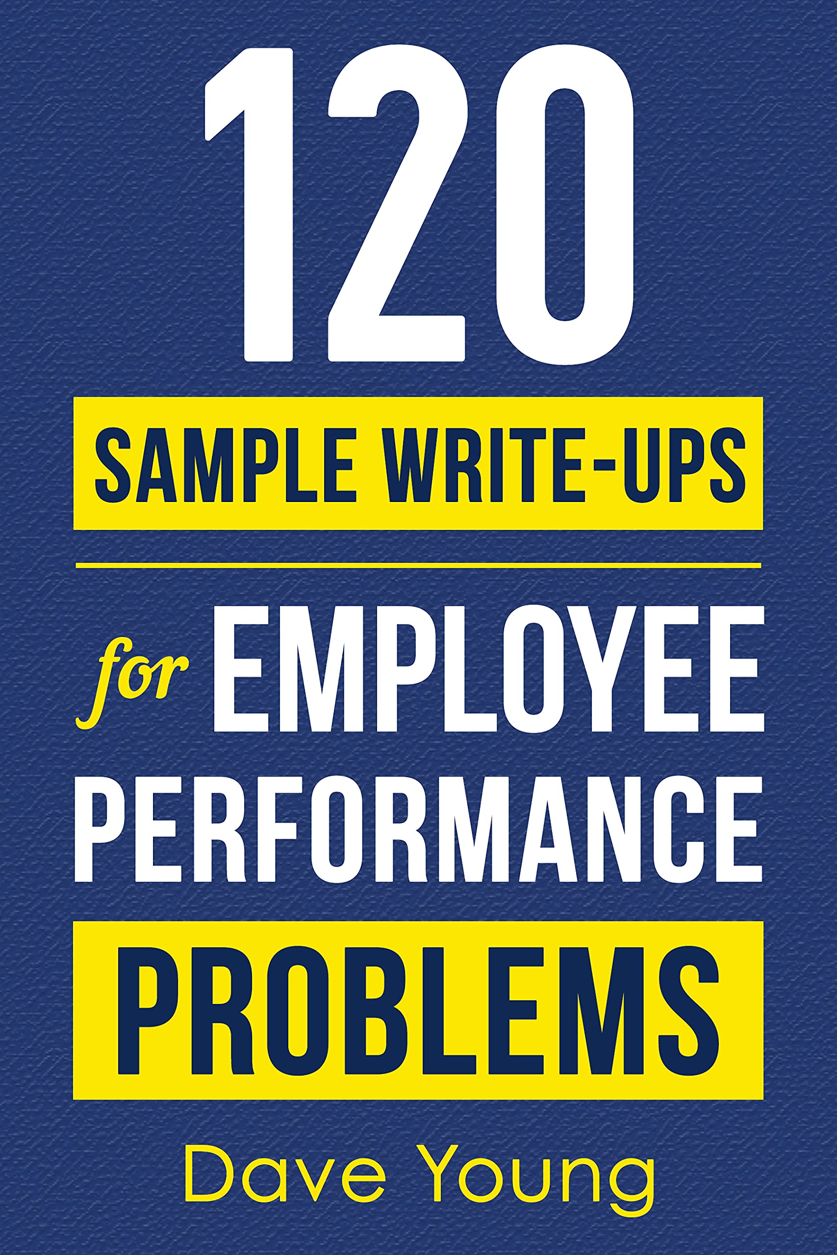 120 Sample Write-Ups for Employee Performance Problems: A Manager’s ...