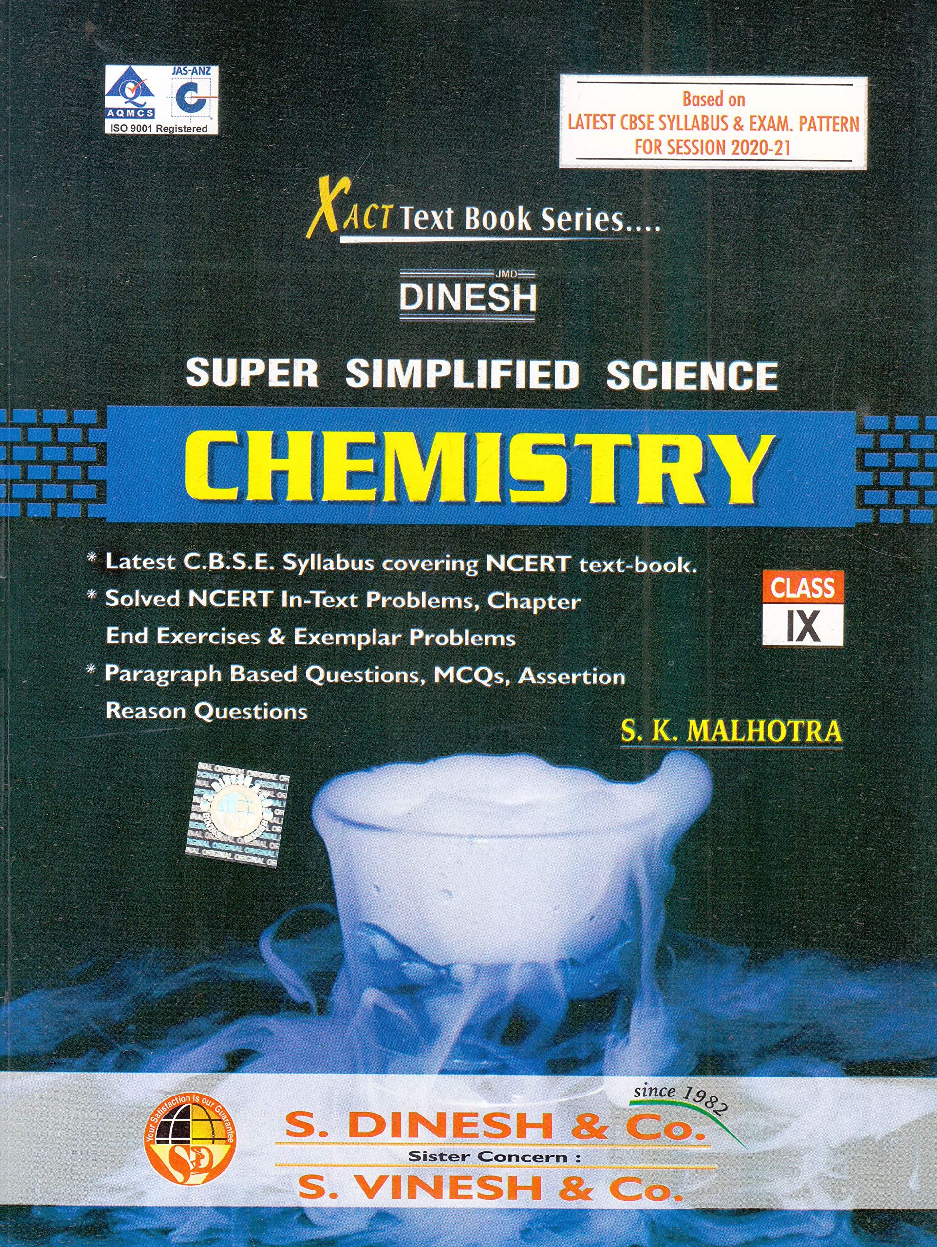 Dinesh Super Simplified Science Chemistry For Class 9 by S.K. Malhotra ...
