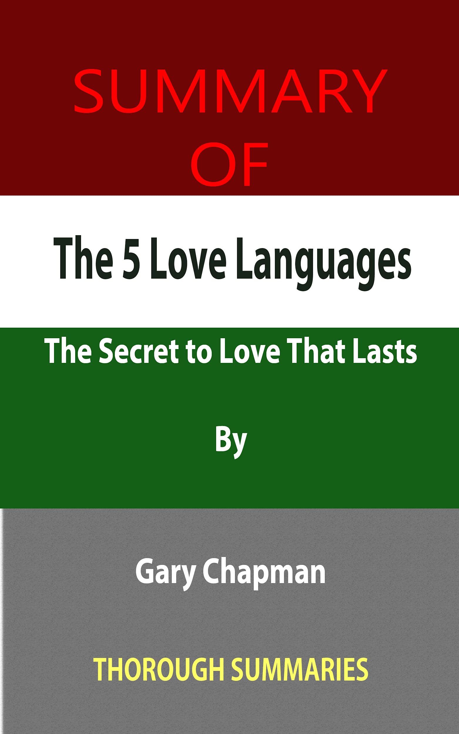 Summary of The 5 Love Languages: The Secret to Love That Lasts By Gary Chapman by Thorough ...