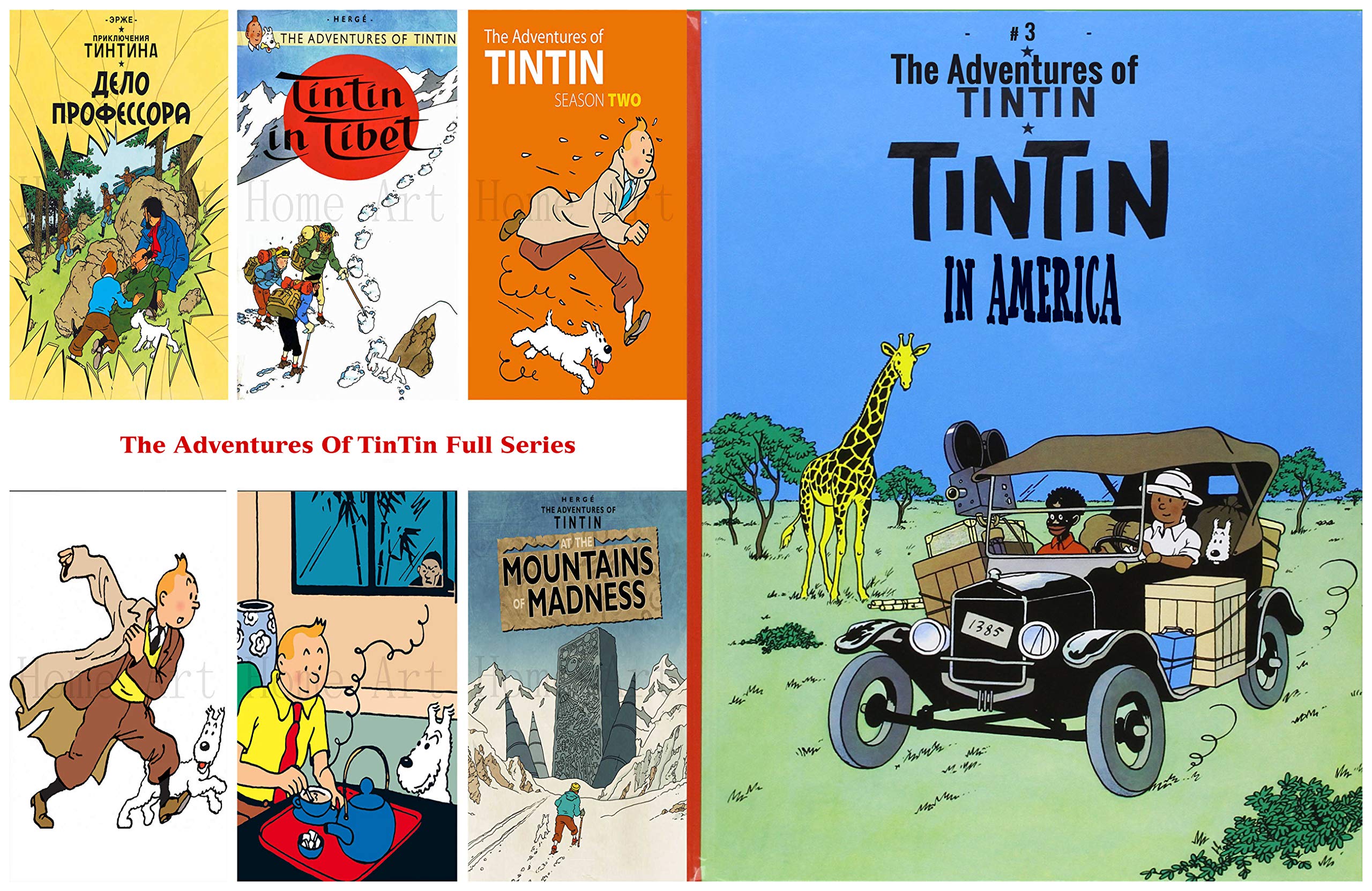 The Adventures Of TinTin Full Series : Issue 3-IN AMERICA by Frdric ...