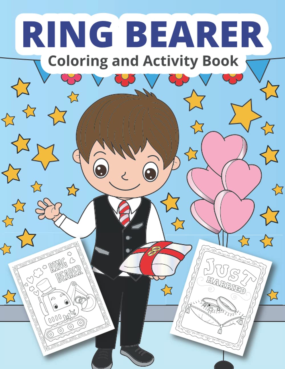 Ring Bearer Coloring and Activity Book: Wedding coloring and activity ...