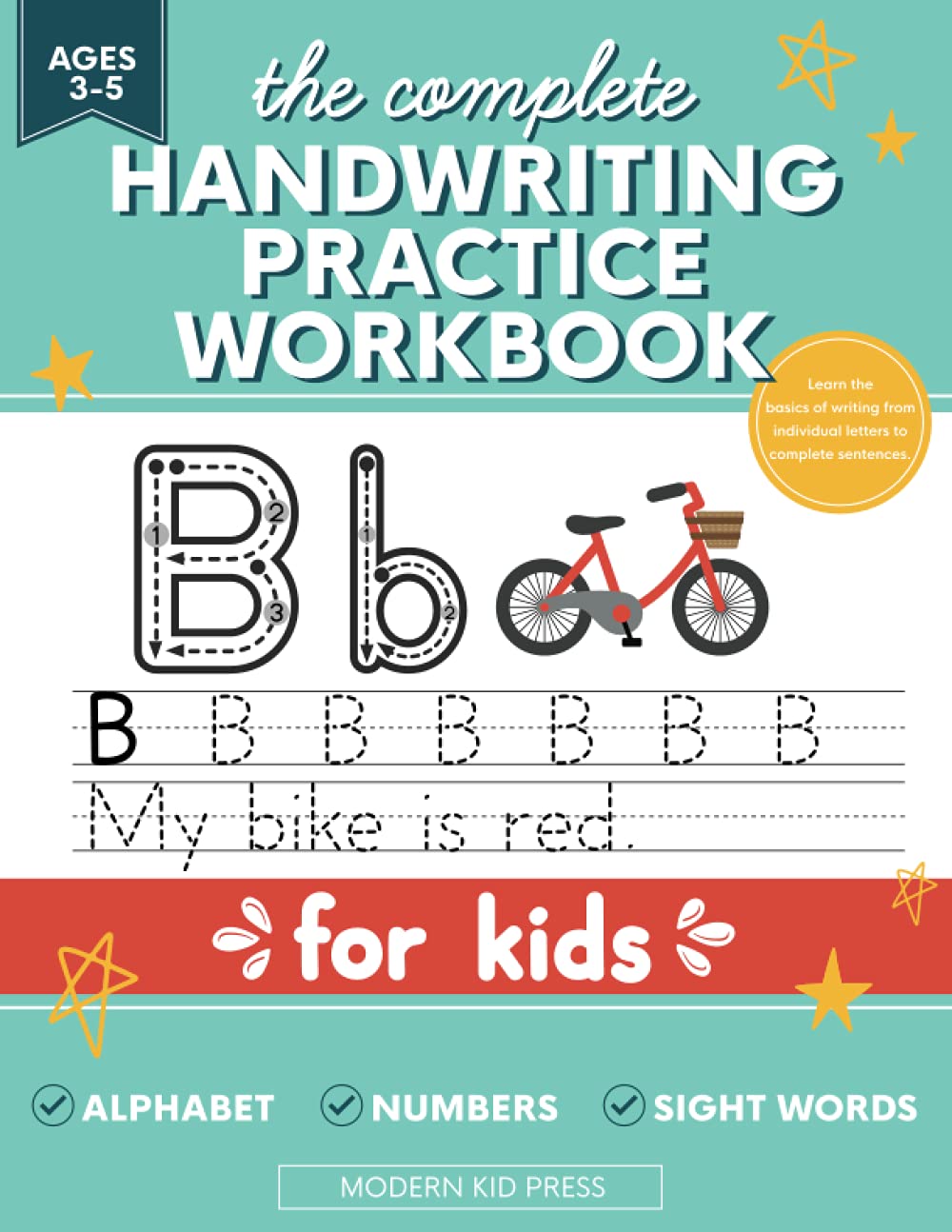 The Complete Handwriting Practice Workbook for Kids: Tracing Letters of ...