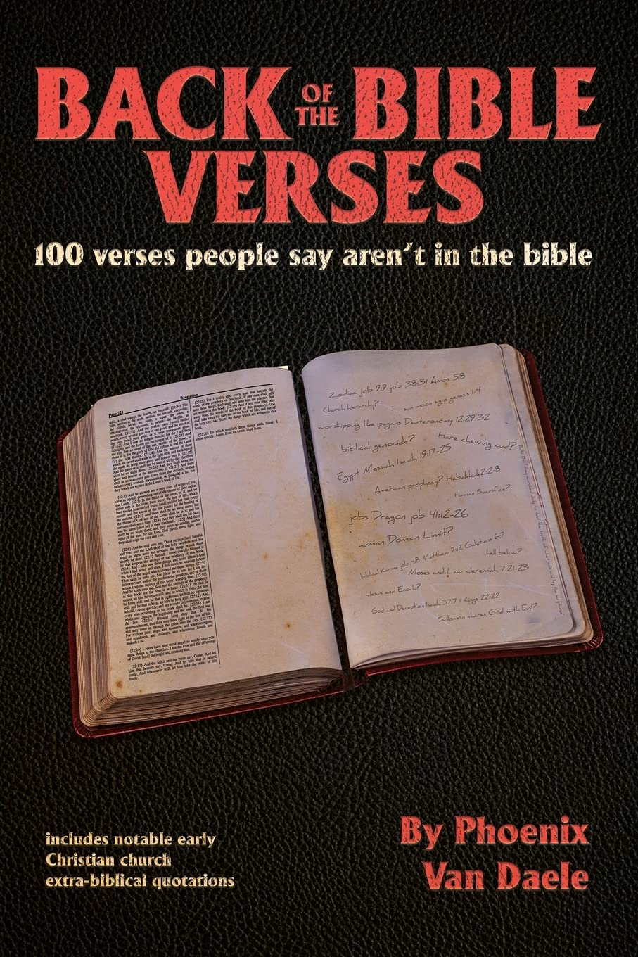 Back of the bible Verses: 100 verses people say aren't in the bible ...
