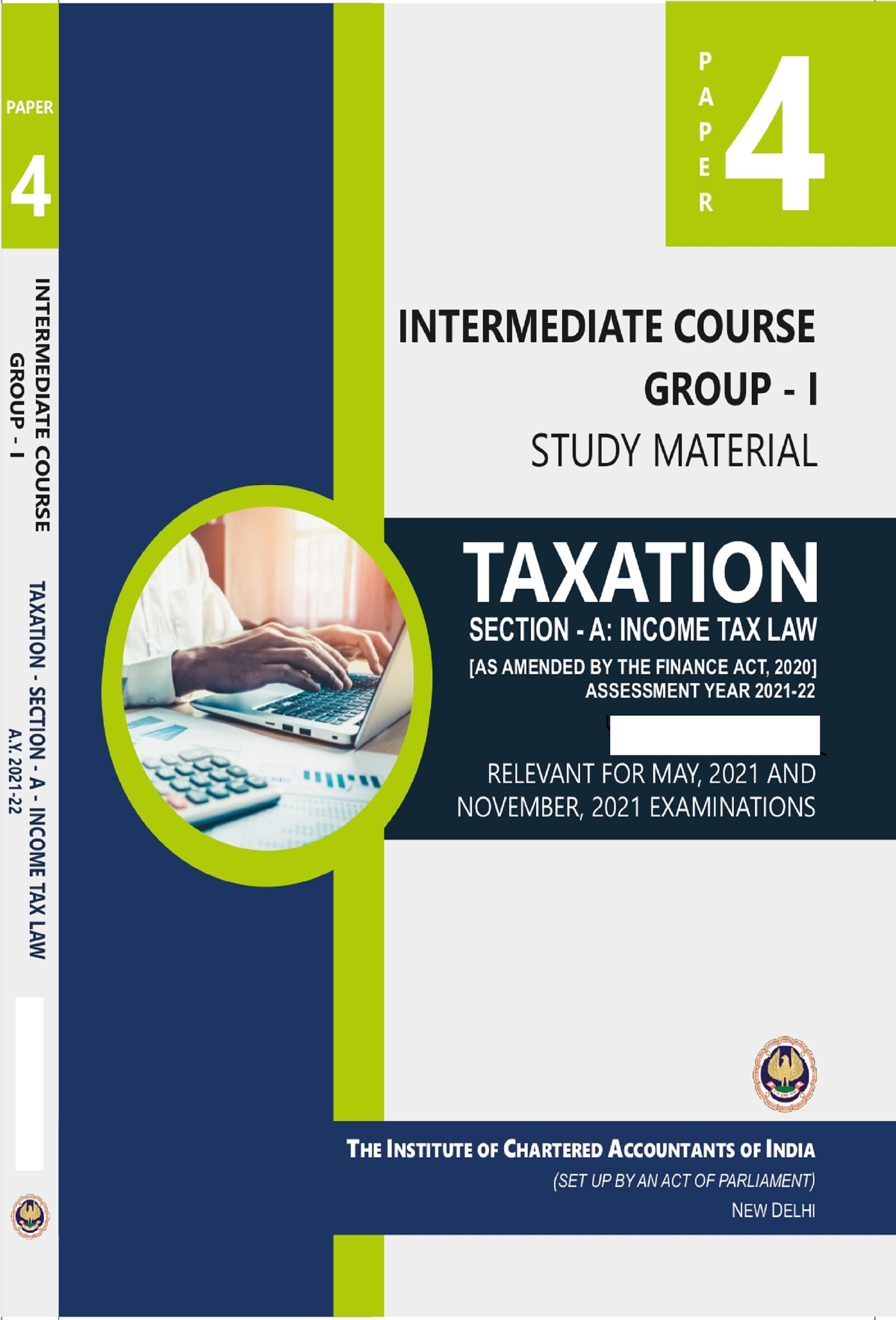 Paper 4 - TAXATION (Section A - Income Tax Law)(Module 1 of 3) CA ...