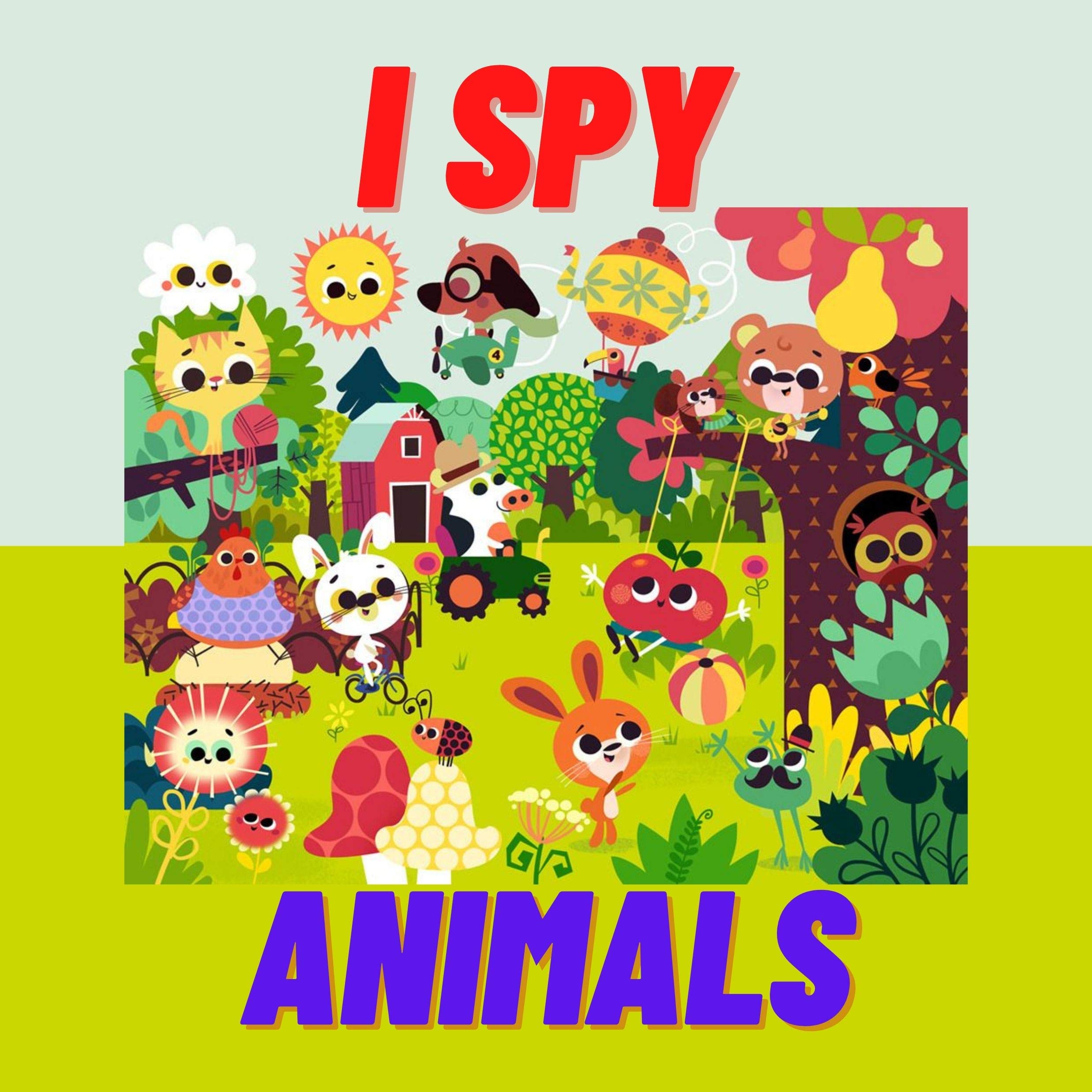 I Spy Animals: Awesome I Spy Animals Book for Kids Amazing Gift by ...