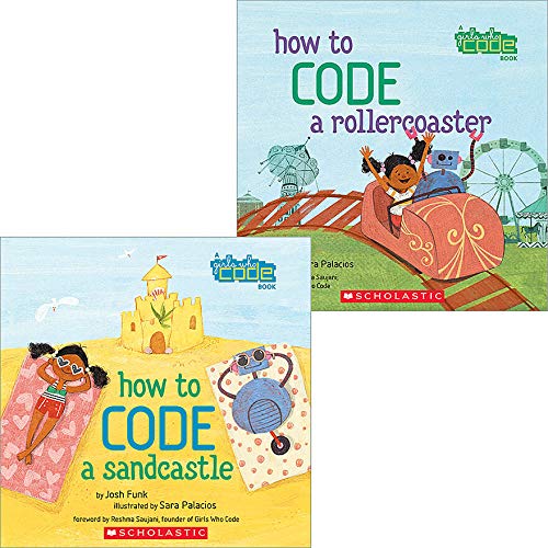 How To Code A Rollercoaster & How To Code A Sandcastle (2 Pack Book Set ...