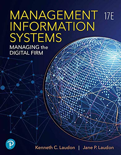 Management Information Systems: Managing the Digital Firm by Kenneth C ...