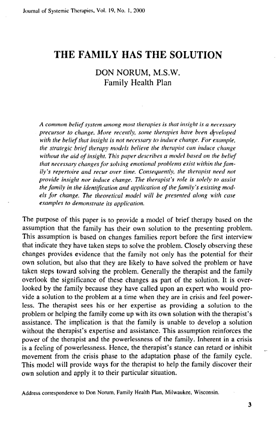 La familia tiene la solución by Don Norum | Goodreads