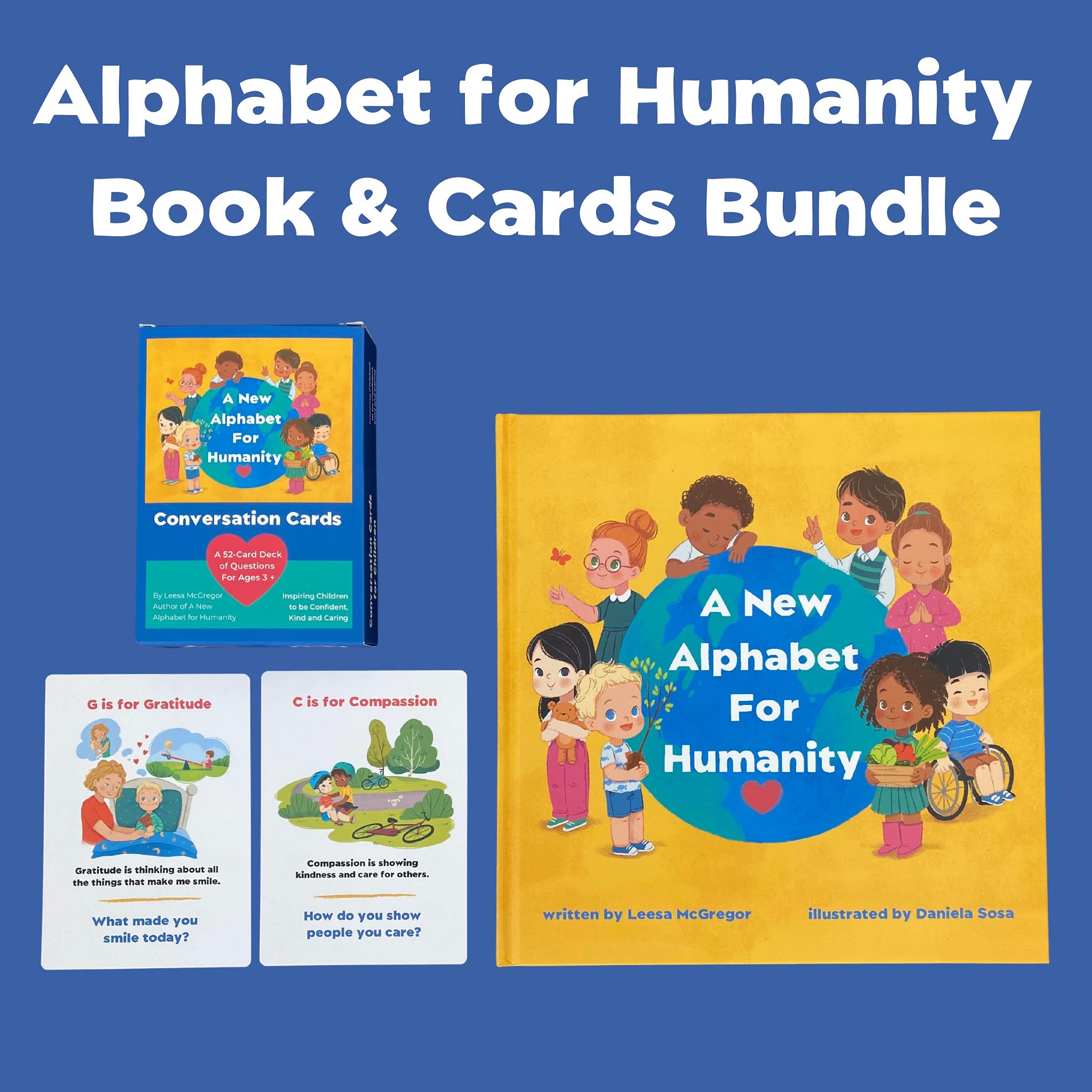 A New Alphabet for Humanity Book and Conversation Cards for Kids ...