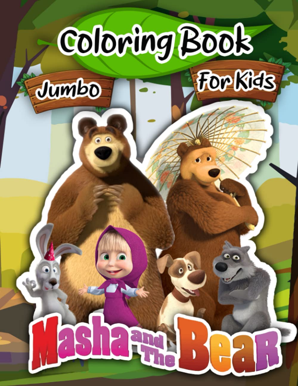 Masha and The Bear Coloring Book: Masha and The Bear 2021 Coloring ...