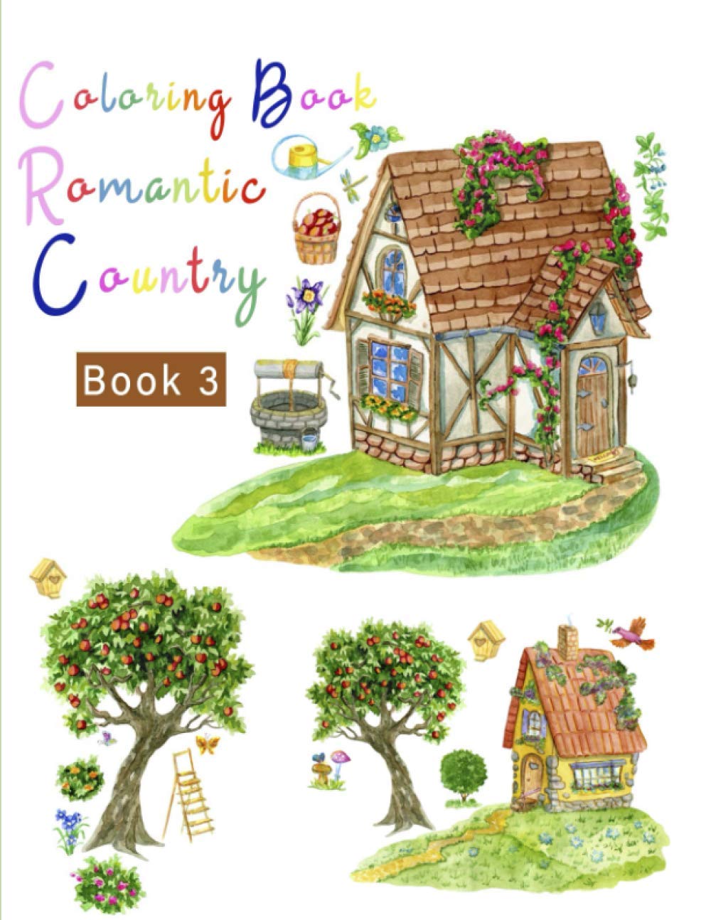 Coloring Book Romantic Country: Book 3, Romantic Country Coloring Book ...