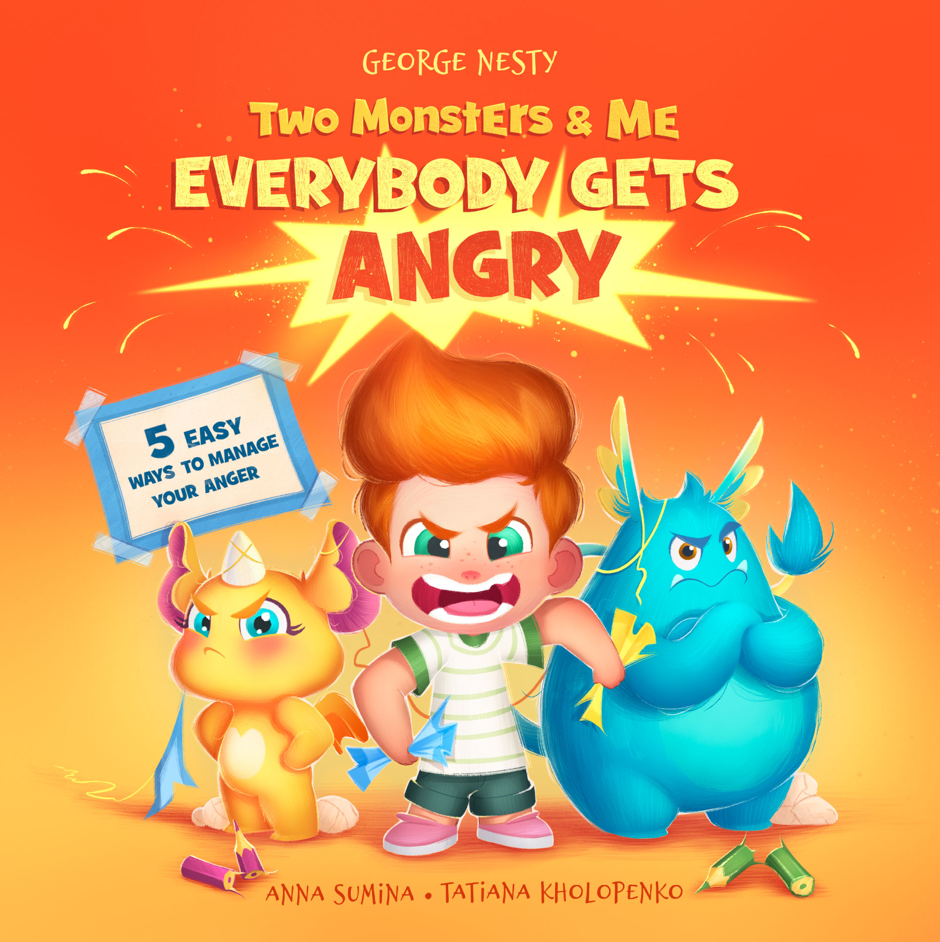 Two Monsters and Me - Everybody gets Angry: A Fun Picture Children’s ...