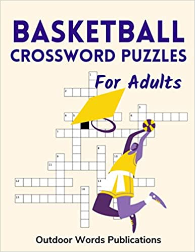 Basketball Crossword Puzzles for Adults: Medium Level Puzzle Book for ...