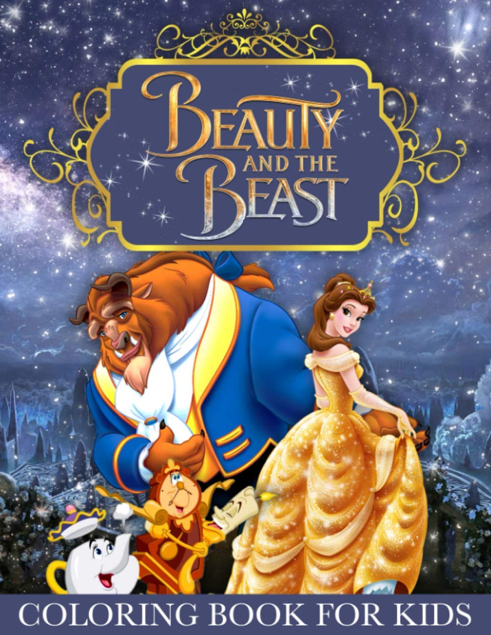 Beauty And The Beast Coloring Book For Kids: Disney Beauty And The ...