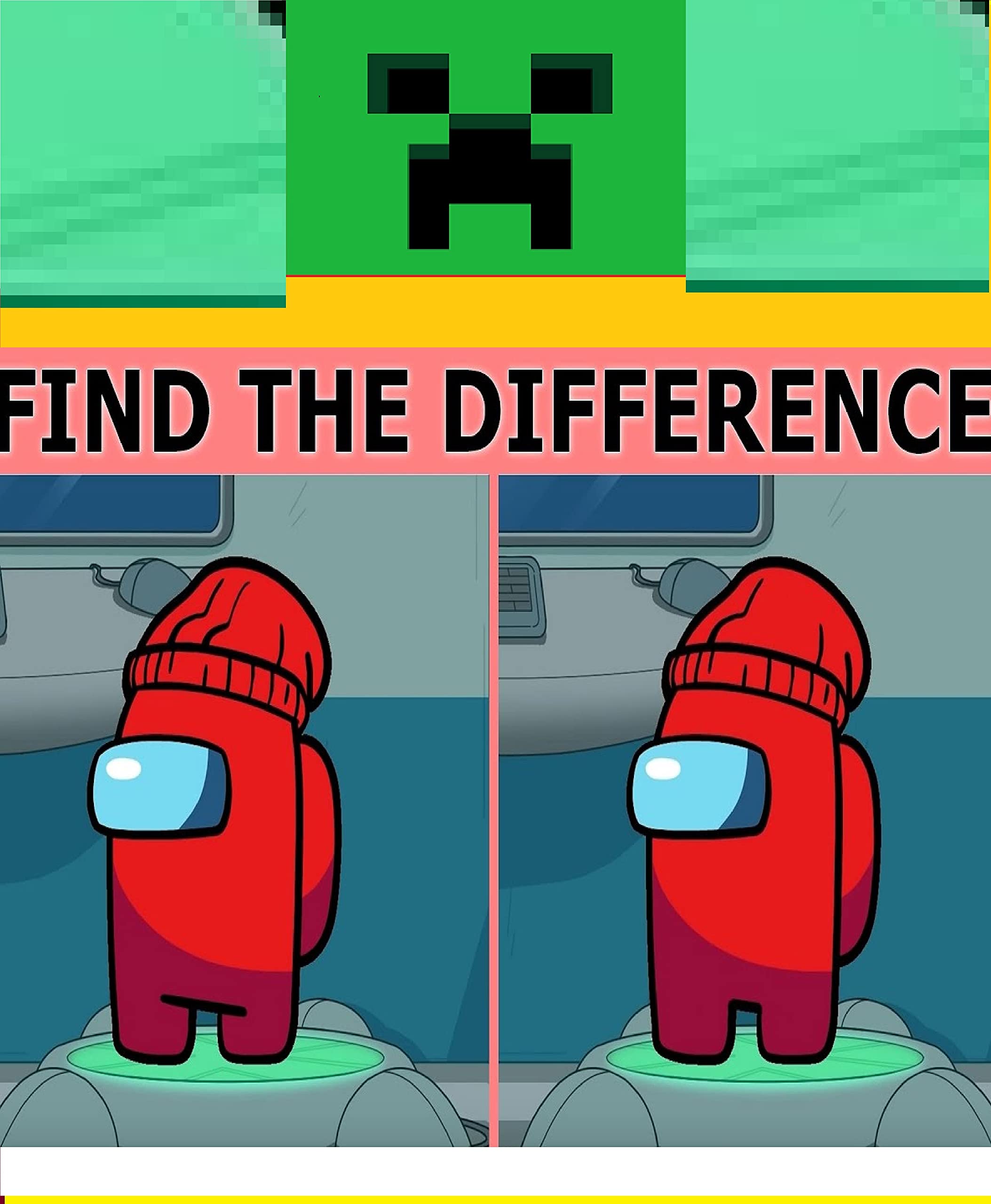How did we get here AMONG US SPOT THE DIFFERENCE, FIND THE DIFFERENCE ...