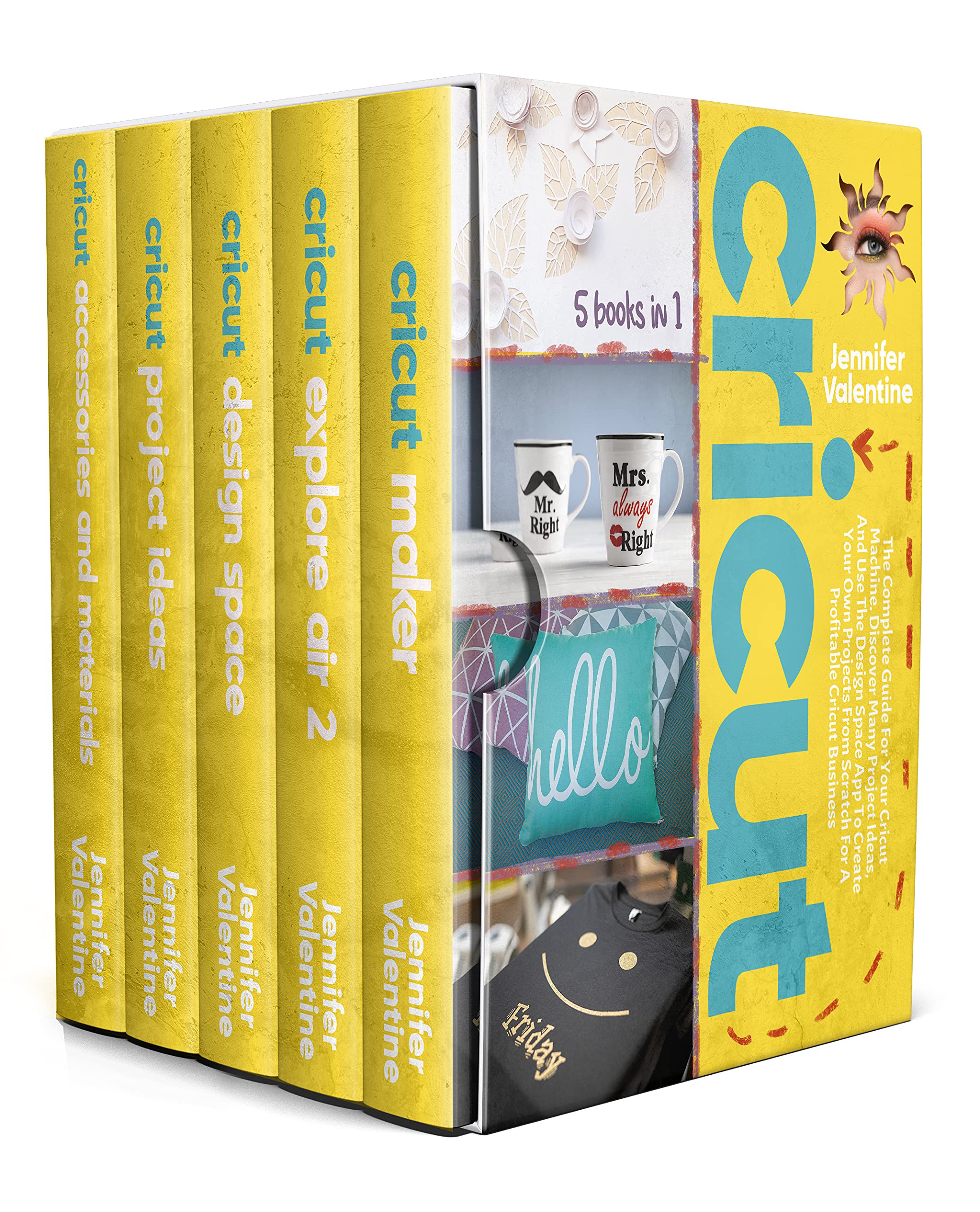 CRICUT: 5 Books In 1: The Complete Guide For Your Cricut Machine ...