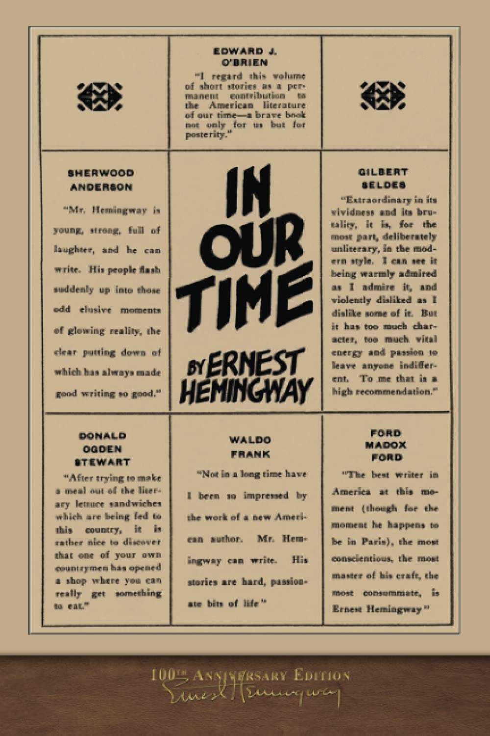 In Our Time: 100th Anniversary Edition by Ernest Hemingway | Goodreads