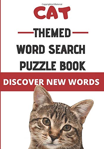 Cat Themed Word Search Puzzle Book: Large-Print Word Searches about ...