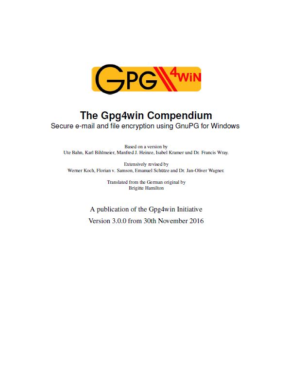 The Gpg4win Compendium by Ute Bahn | Goodreads