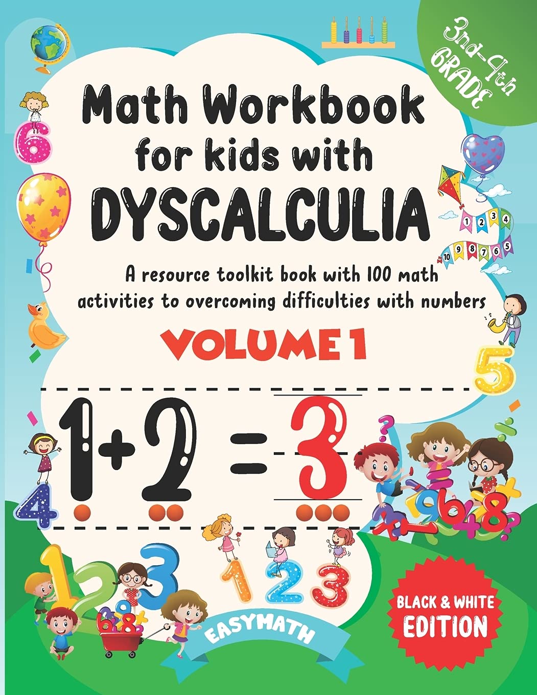 Math Workbook For Kids With Dyscalculia. A resource toolkit book with ...
