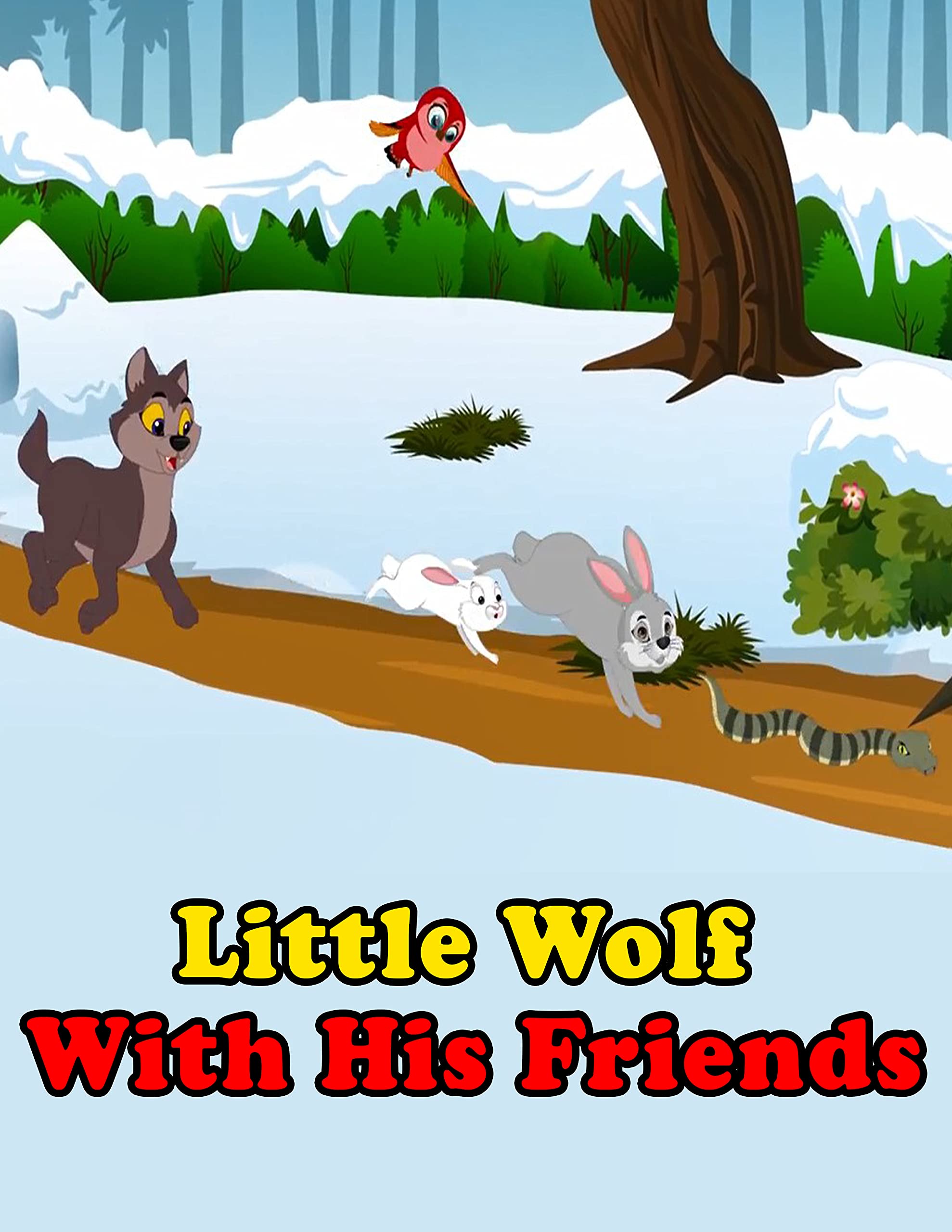 Story of Little Wolf With His Friends: Bedtime Stories For Kids | Moral ...
