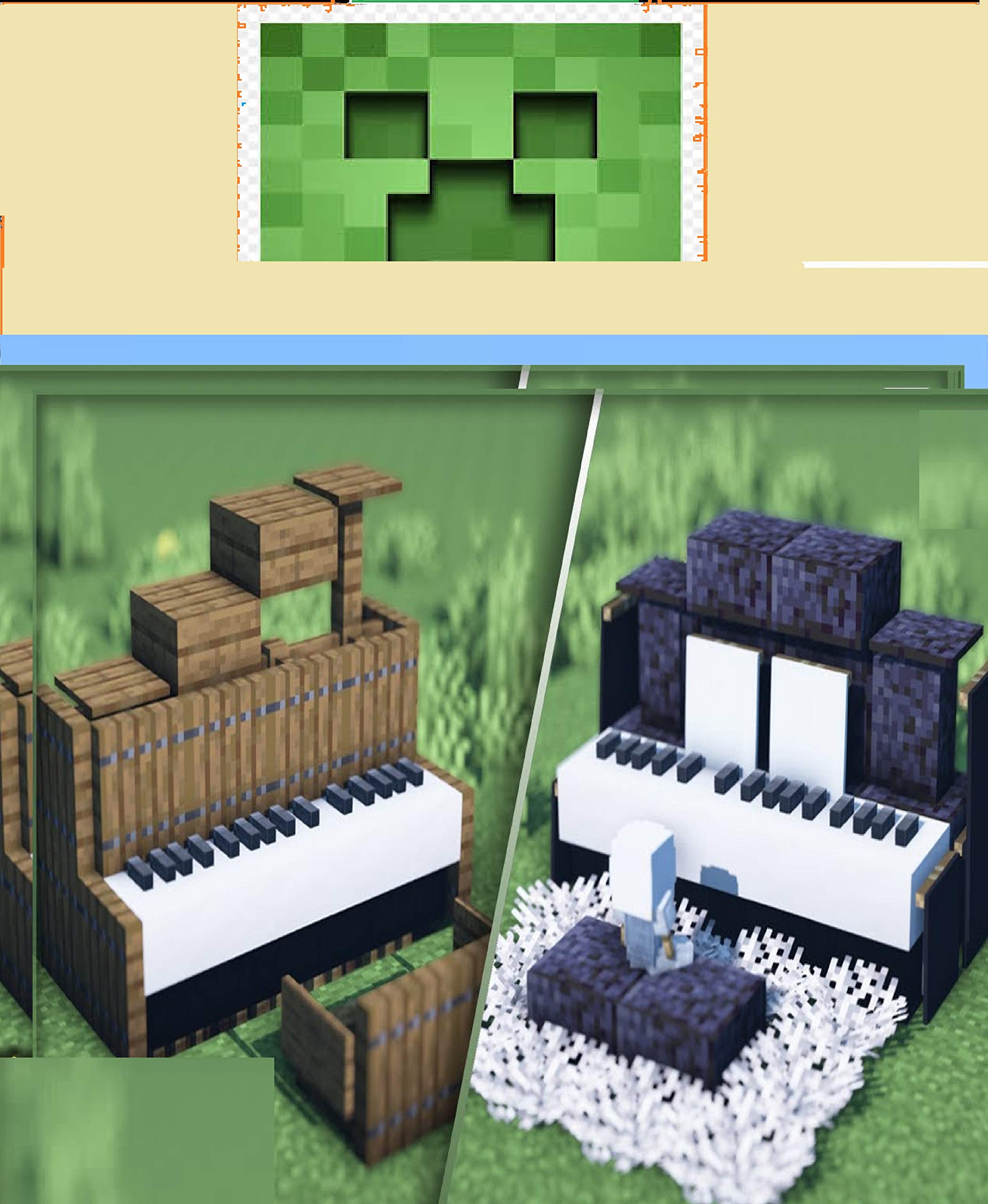 Minecraft - How to Build a Piano Design by Kinney Dave Shel Melissa ...