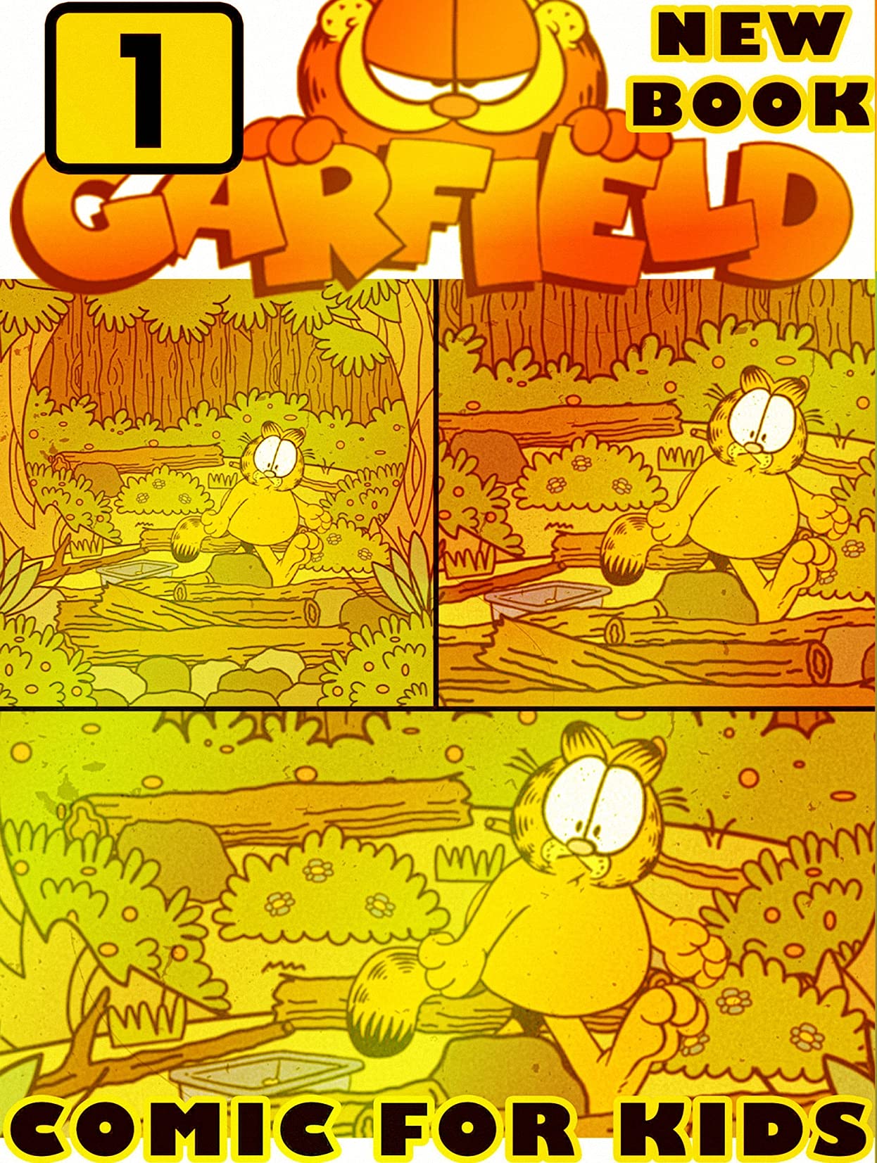 Gar-field Comic For Kids: Book 1 Funny Graphic Novel Fat Cat Cartoon ...