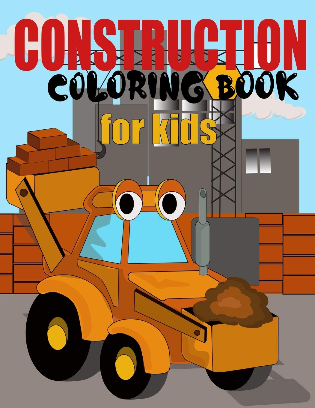 Construction Coloring Book for Kids: Construction Vehicle Simple and ...