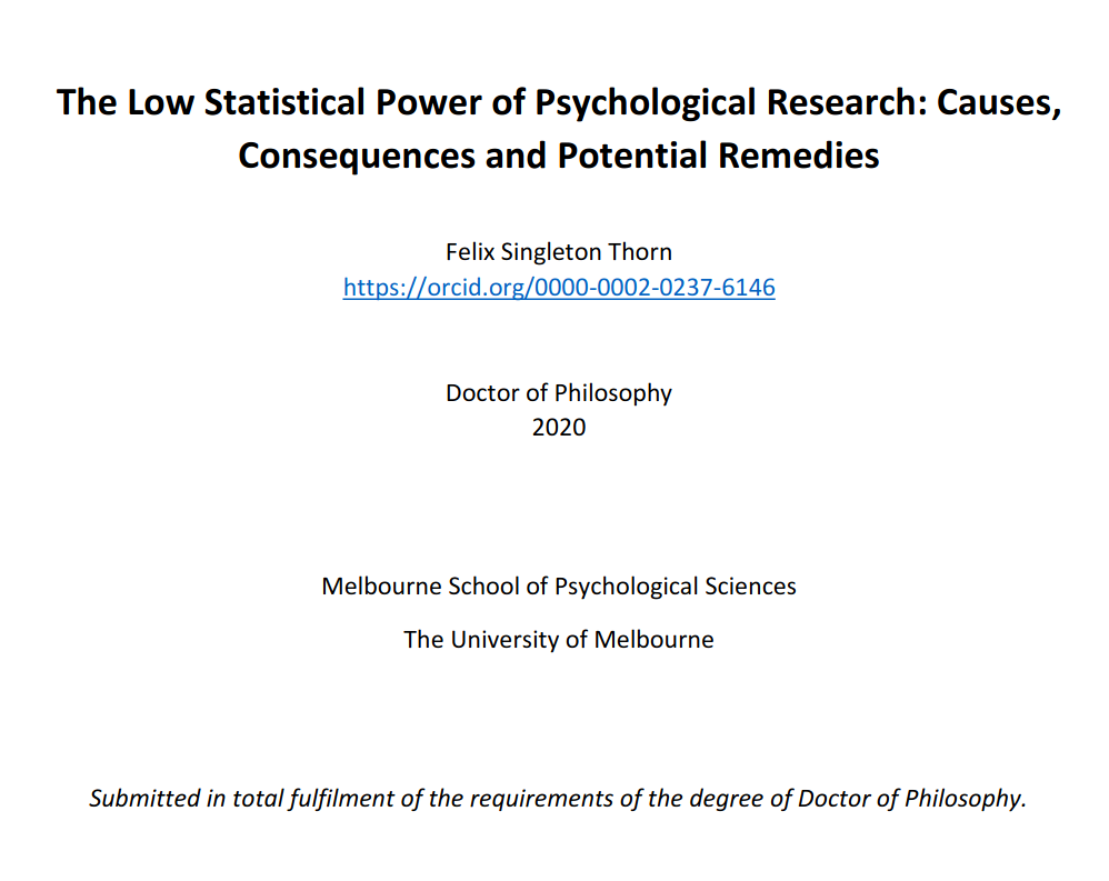 The low statistical power of psychological research: Causes ...