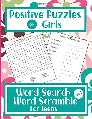 Positive Puzzles For Girls - Word Search And Word Scramble For Teens ...