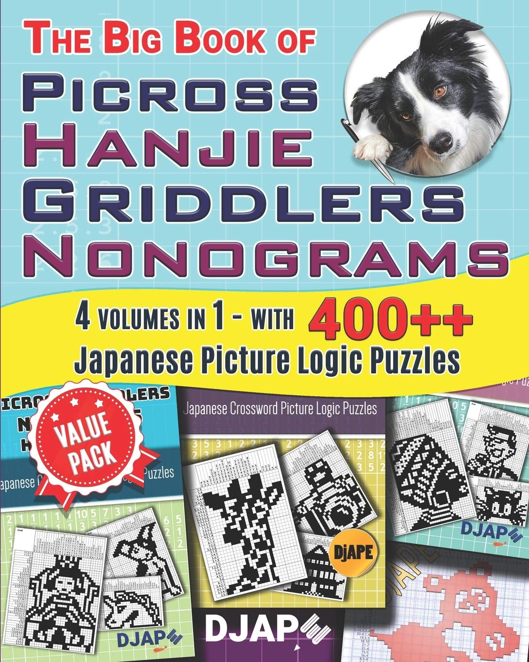 The Big Book of Picross Hanjie Griddlers Nonograms: 4 volumes in 1 ...