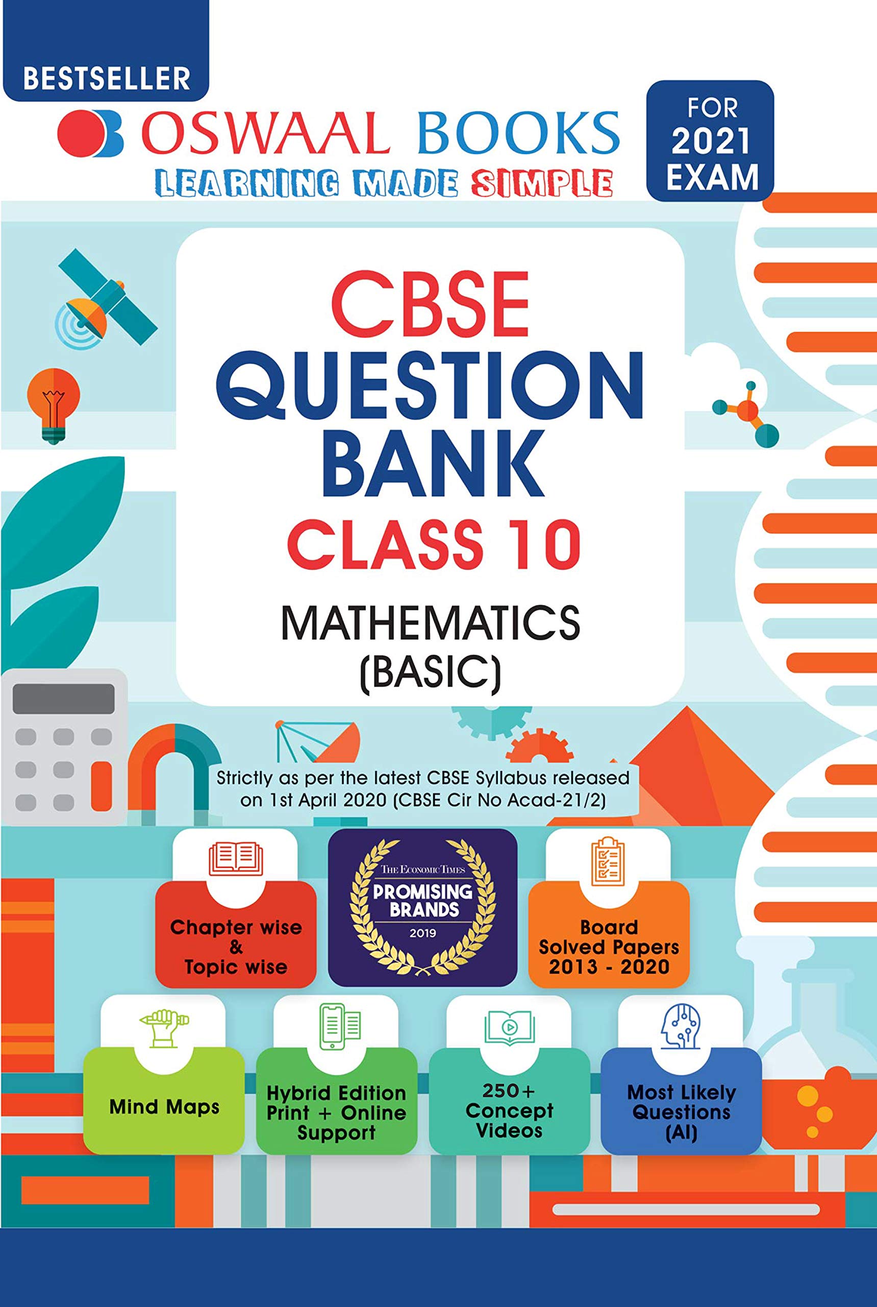 Oswaal CBSE Question Bank Class 10 Mathematics Basic Book Chapterwise ...