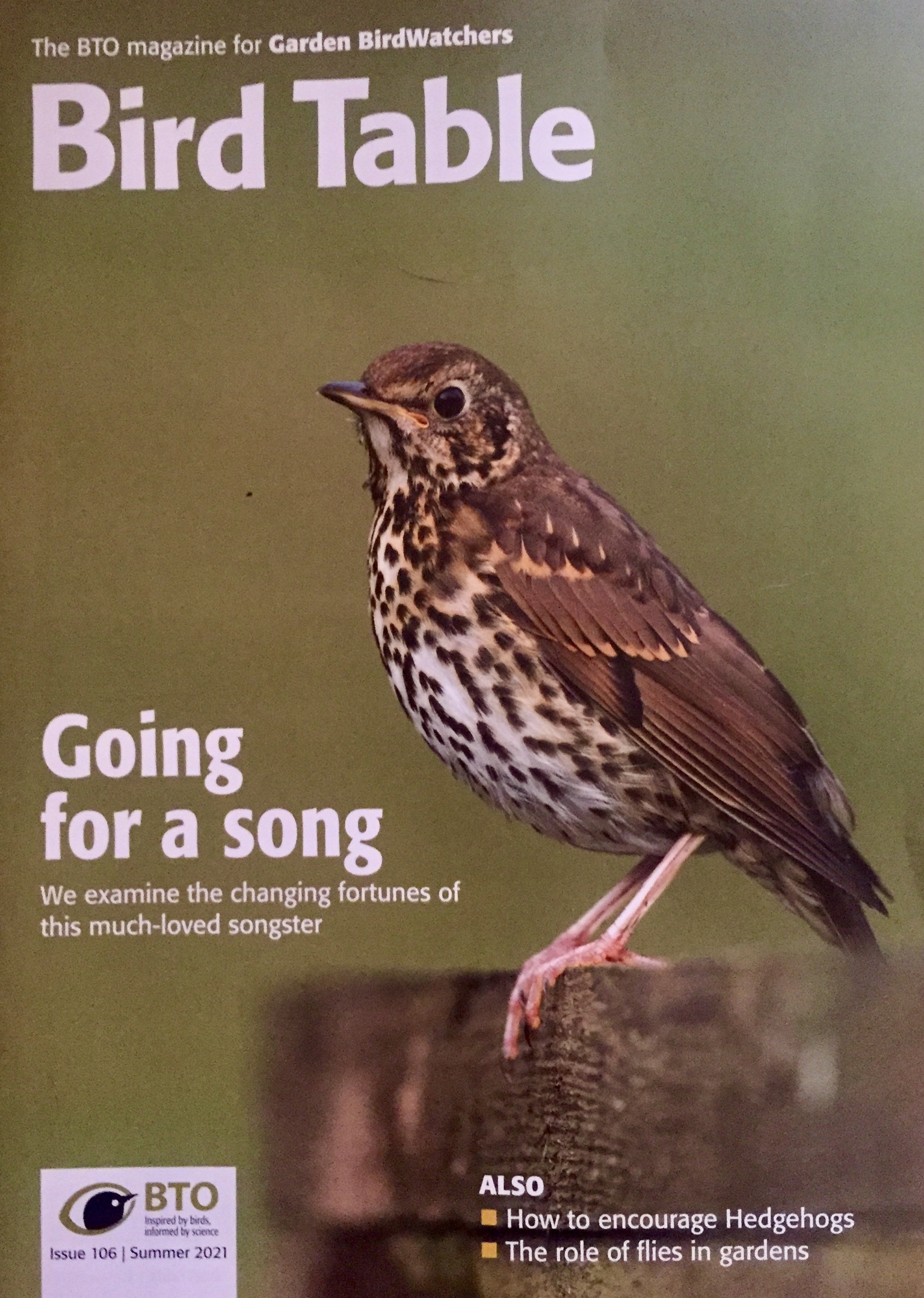 Bird Table - The BTO Magazine For Garden BirdWatchers by British Trust ...