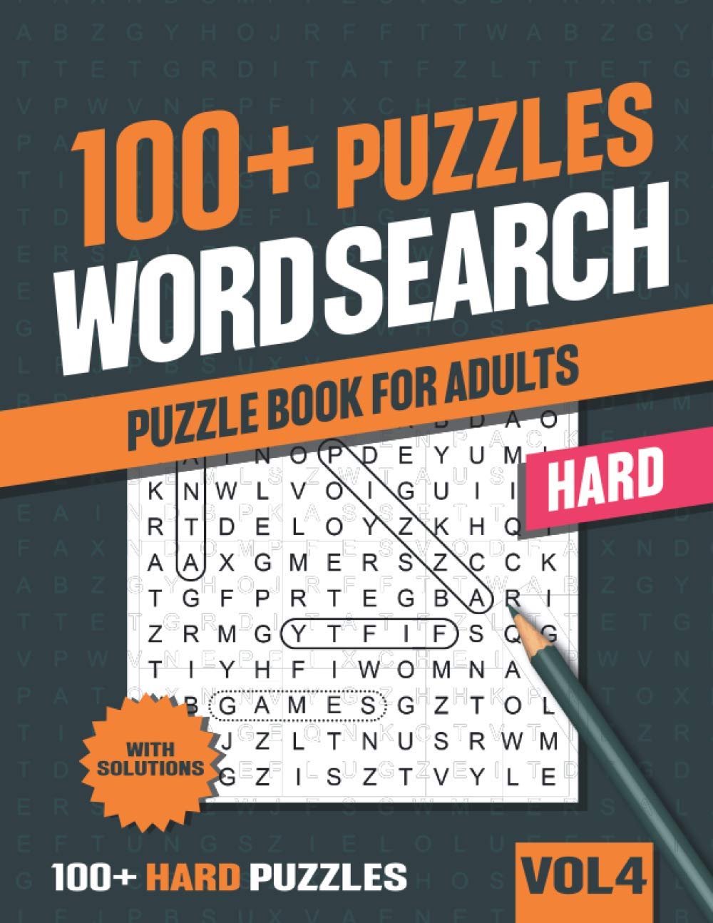 100+ Hard Word Search Puzzle Book for Adults: Word Search for Adults ...