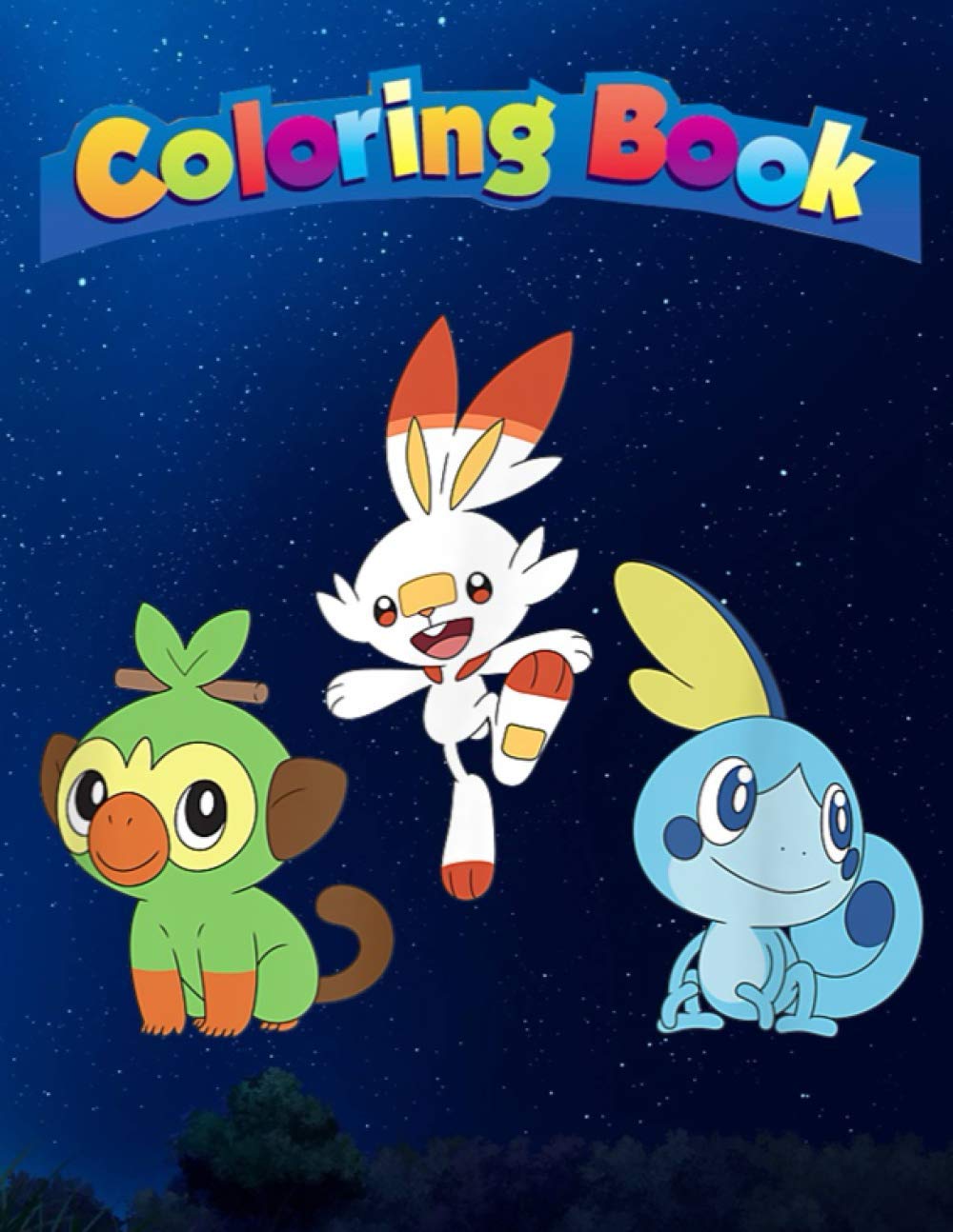 Coloring Book: Pokemonss Scorbunny Sobble Grookey, Children Coloring ...