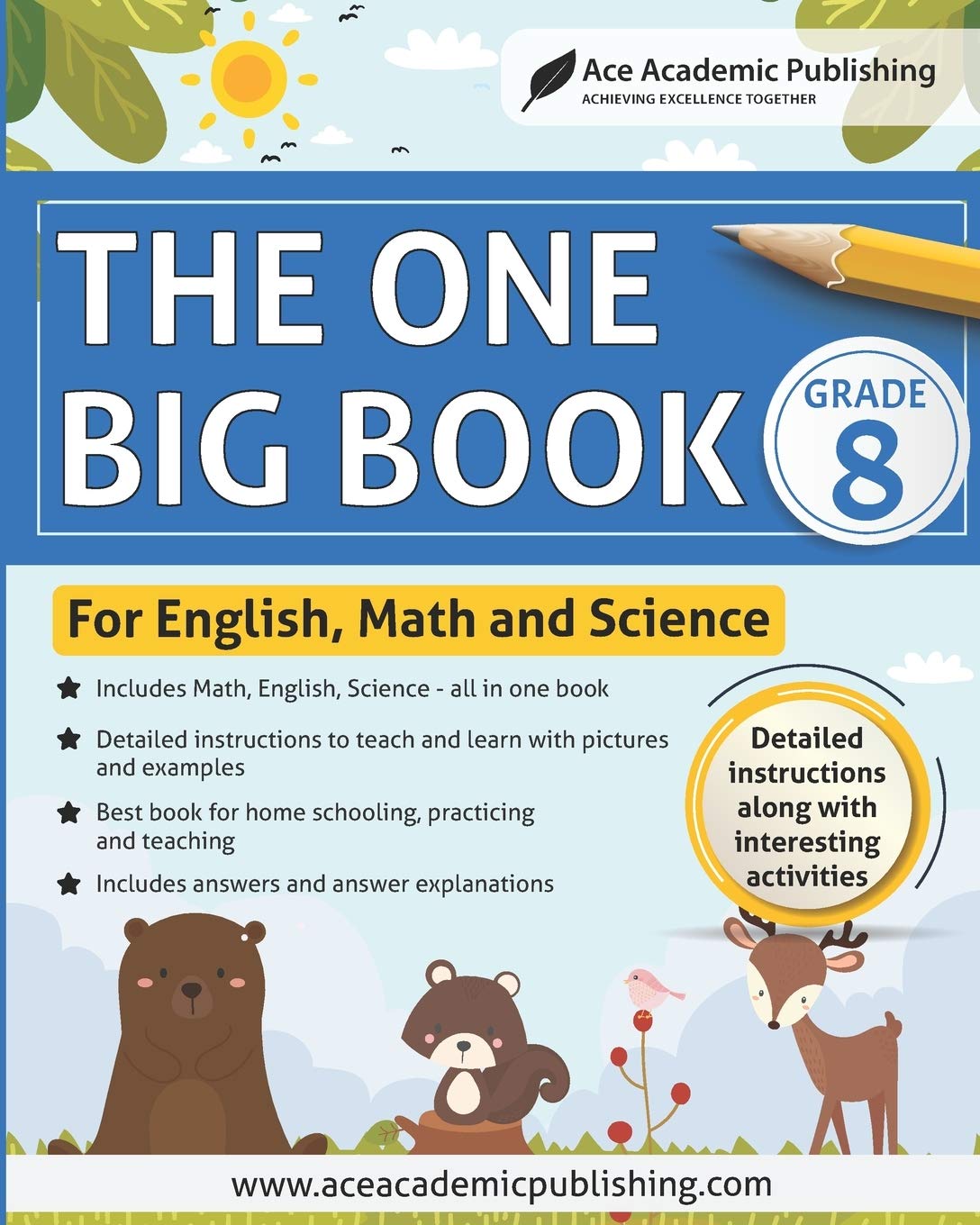 The One Big Book - Grade 8: For English, Math and Science by Ace ...