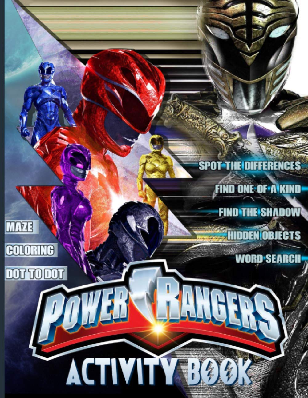 Power Rangers Activity Book: Excellent Spot Differences, Dot To Dot ...